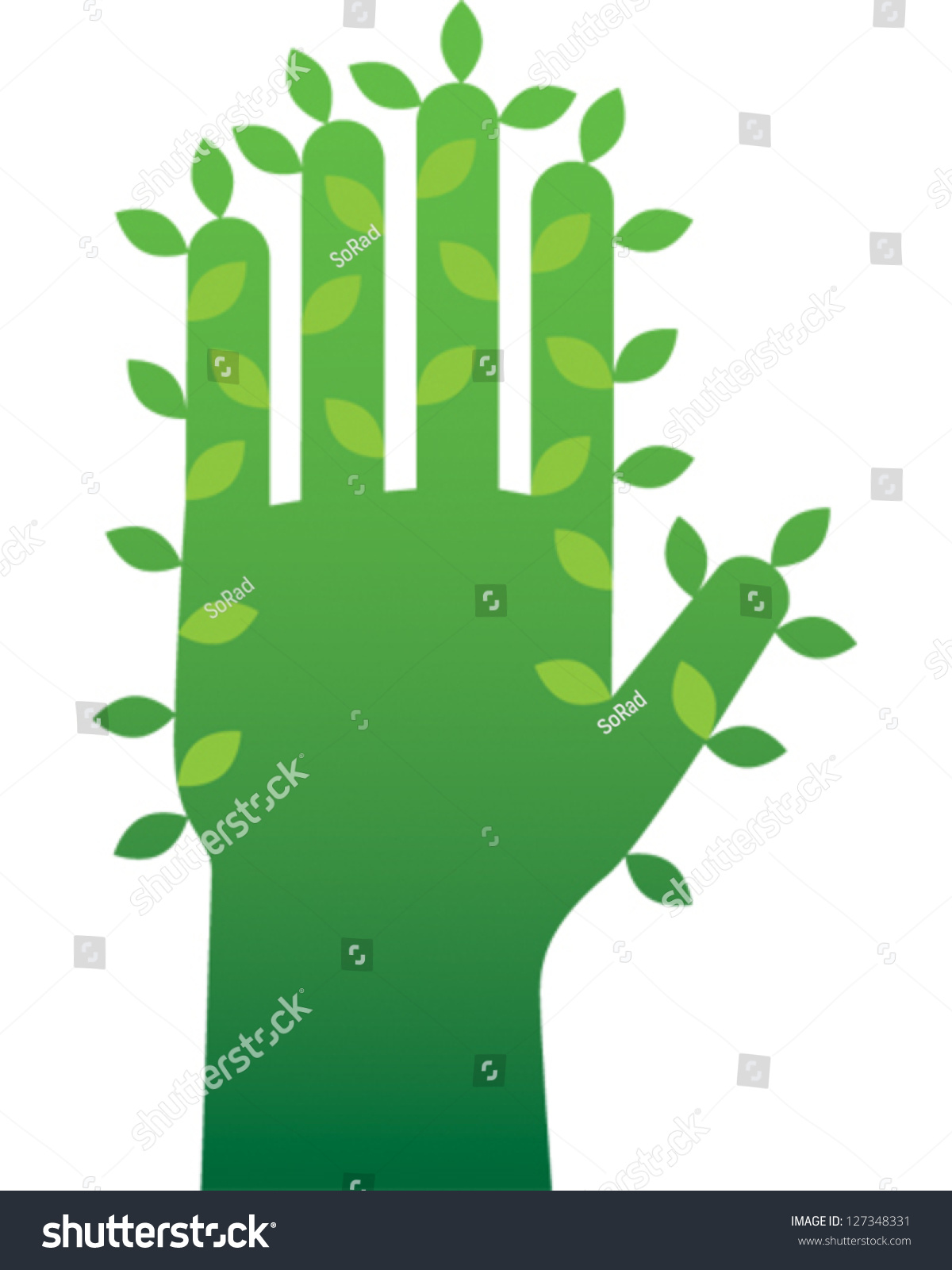 Green Fingers Stock Vector (Royalty Free) 127348331 | Shutterstock
