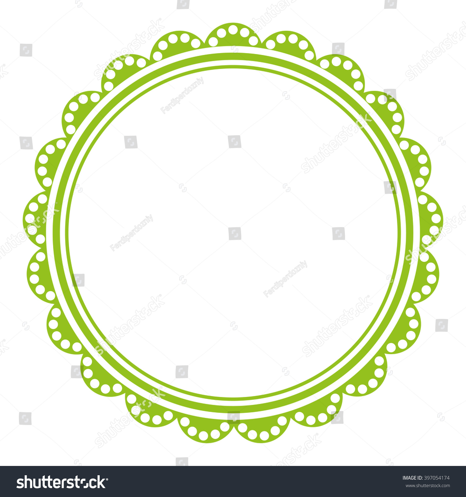 Green Frame Vector Illustration Stock Vector (Royalty Free) 397054174 ...