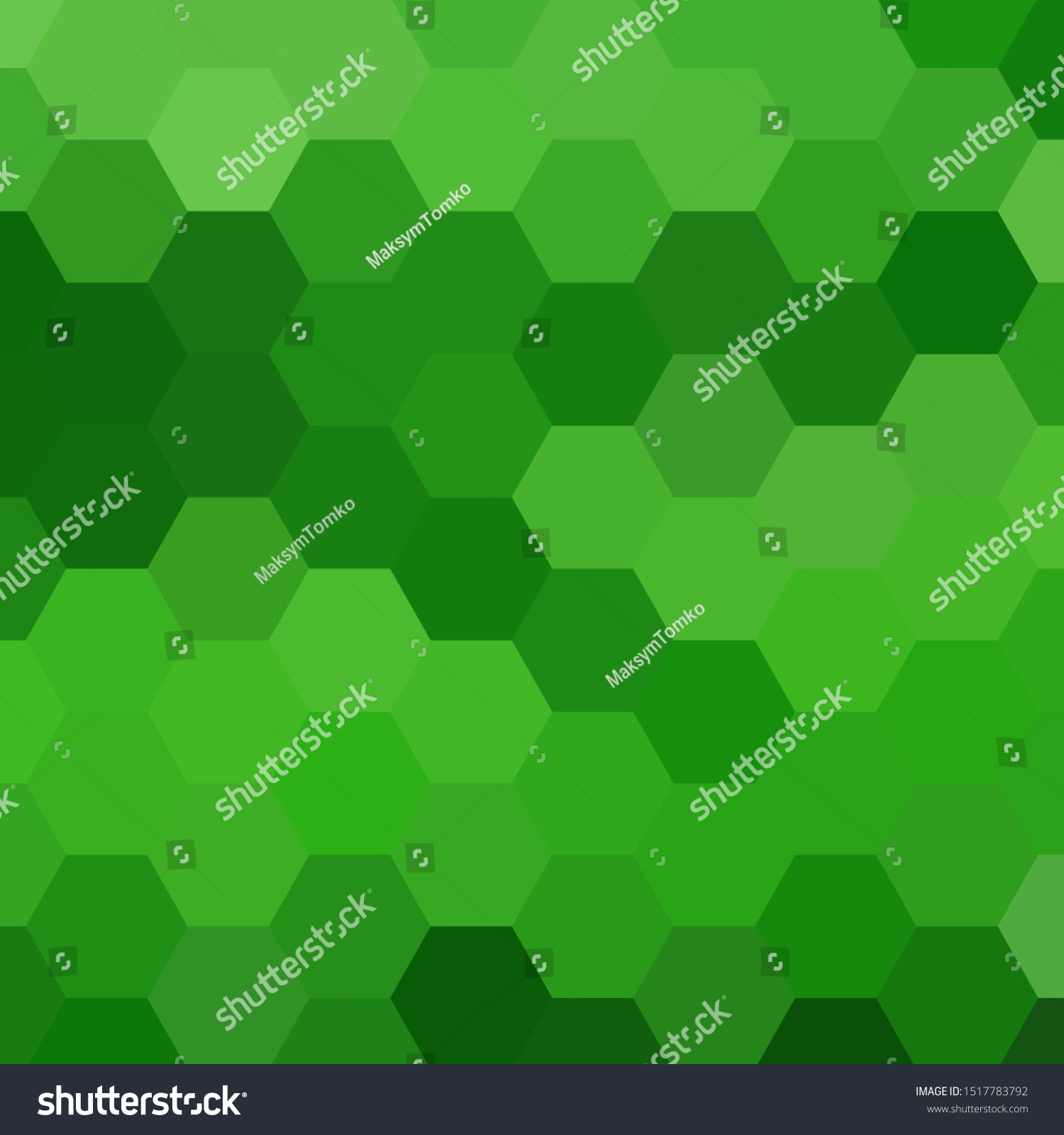 Green Geometric Background Hexagonal Design Pattern Stock Vector ...