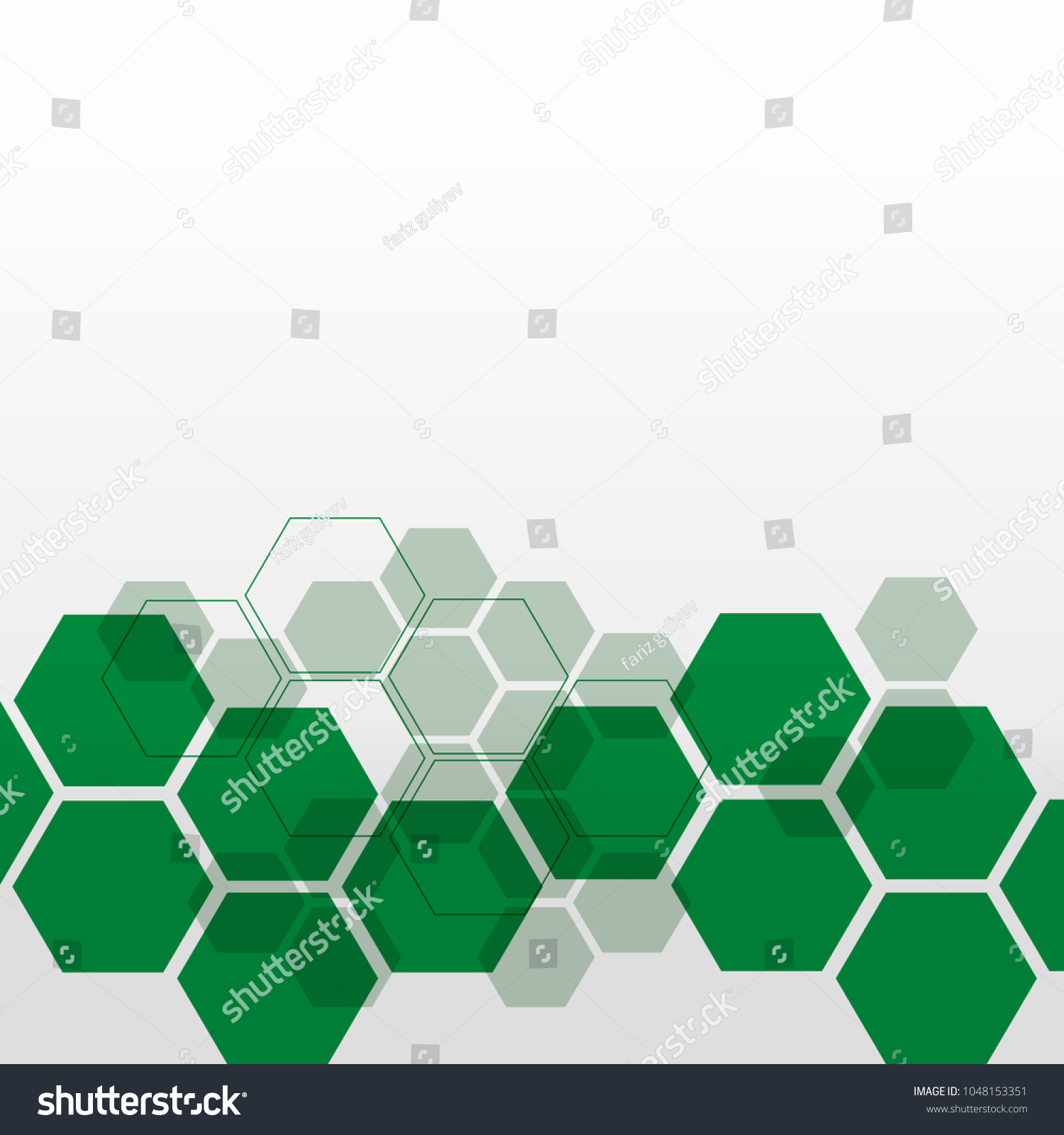 Green Hexagon Background Vector Graphic Stock Vector (Royalty Free ...