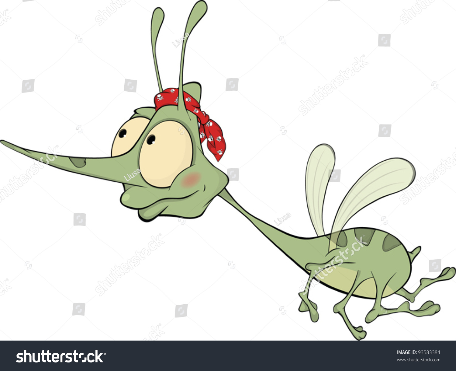 Green Insect Cartoon Stock Vector (Royalty Free) 93583384 | Shutterstock
