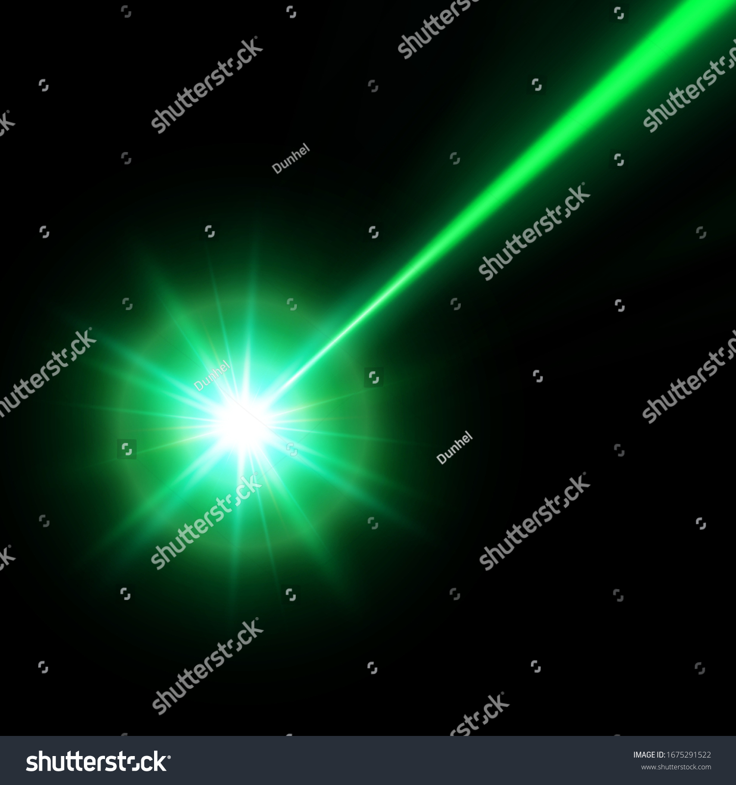 Green Laser Beam Vector Illustration Stock Vector (Royalty Free ...