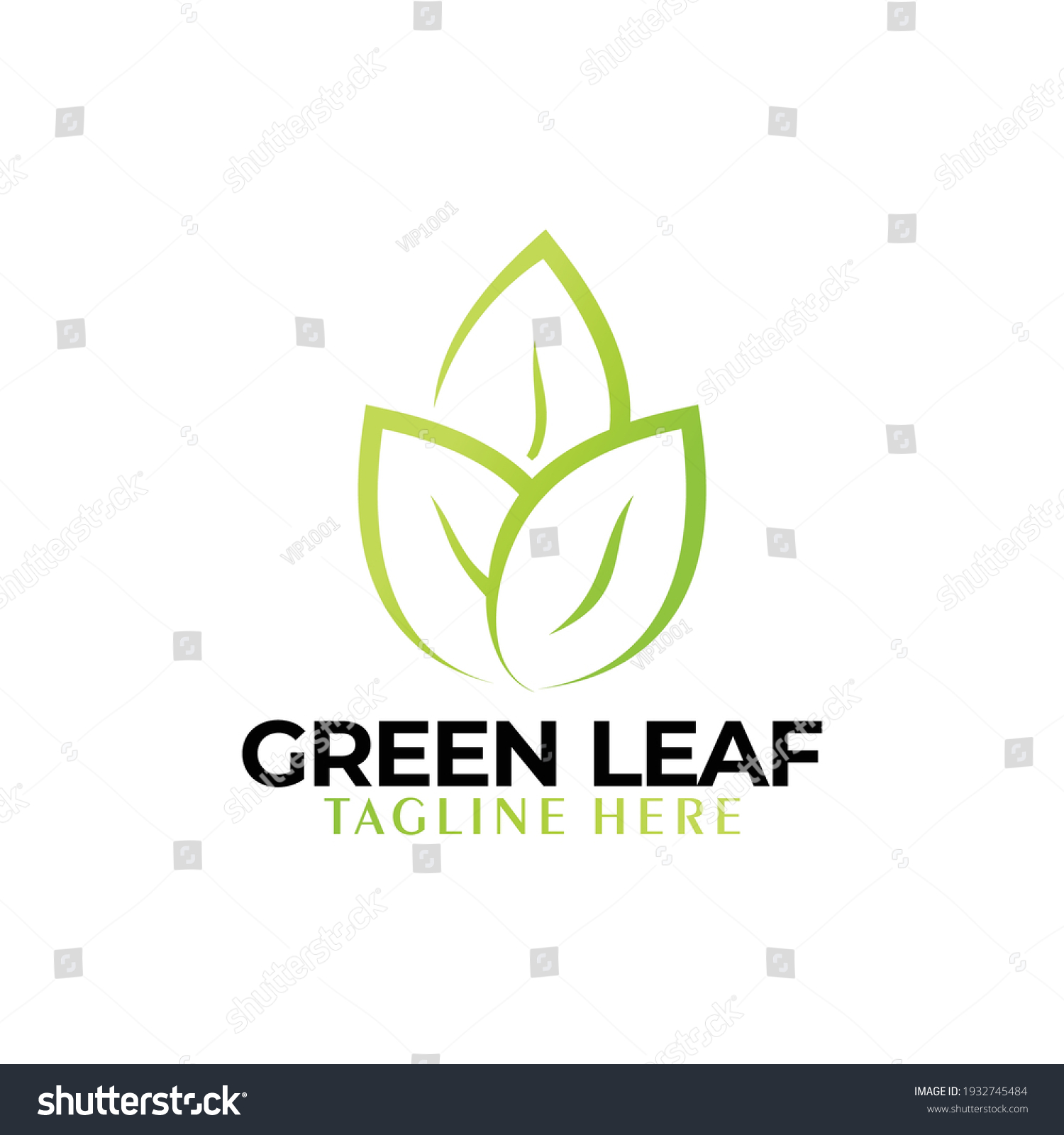 Green Leaf Logo Icon Vector Isolated 库存矢量图（免版税）1932745484 | Shutterstock