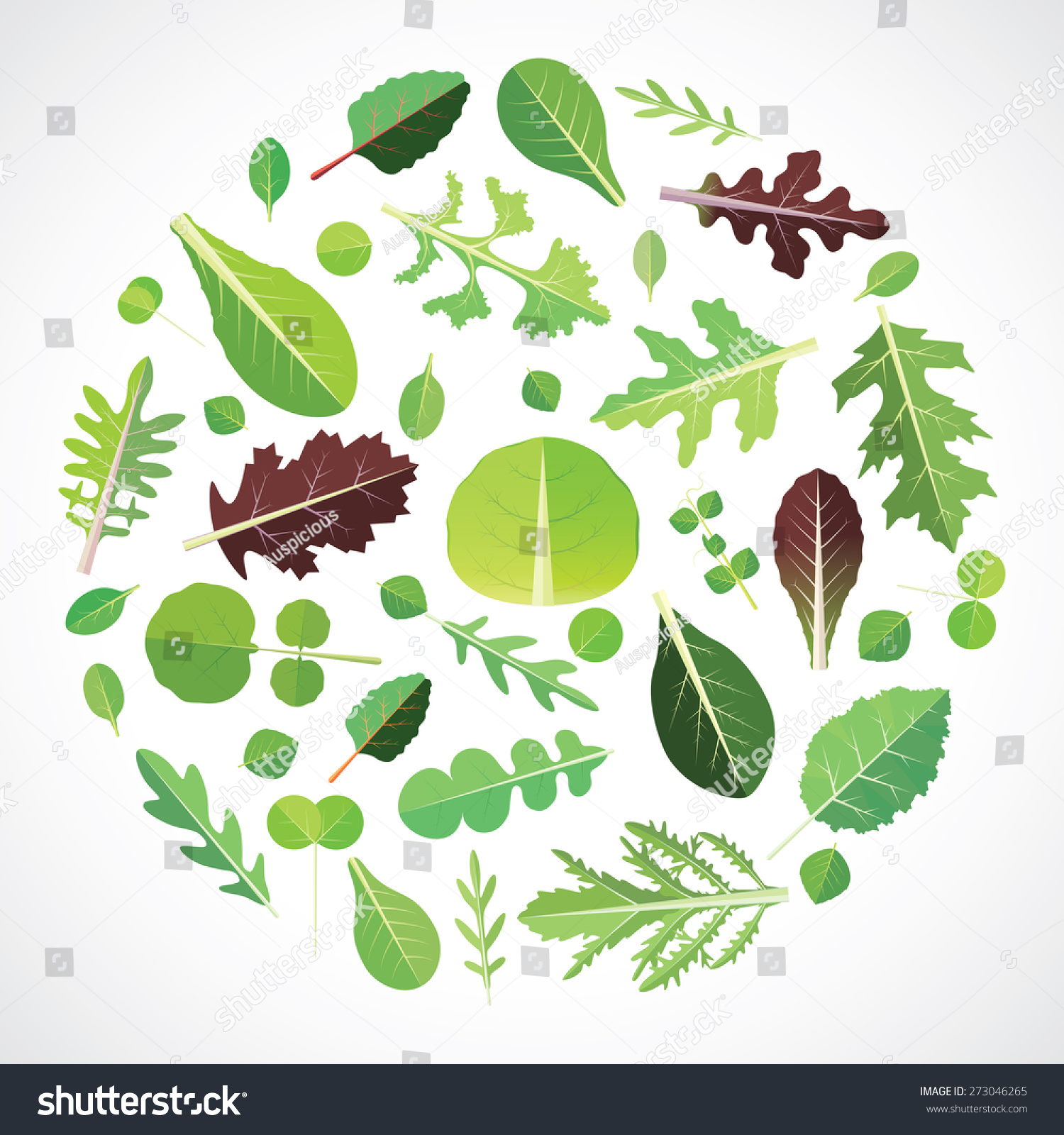 Green Leafy Background Vector Illustration Stock Vector (Royalty Free ...