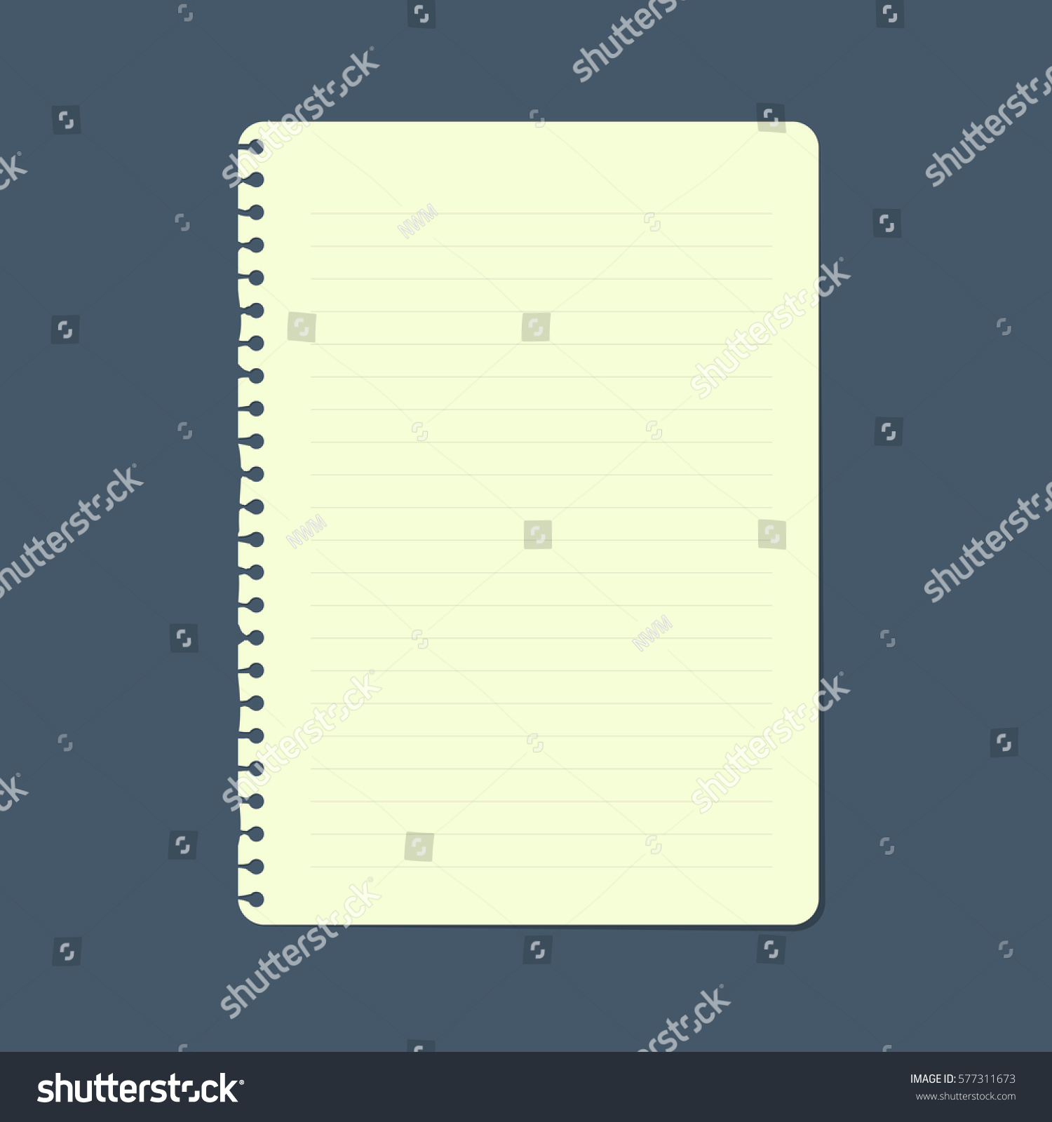 Green Line Paper Rounded Corner Vector Stock Vector (Royalty Free ...