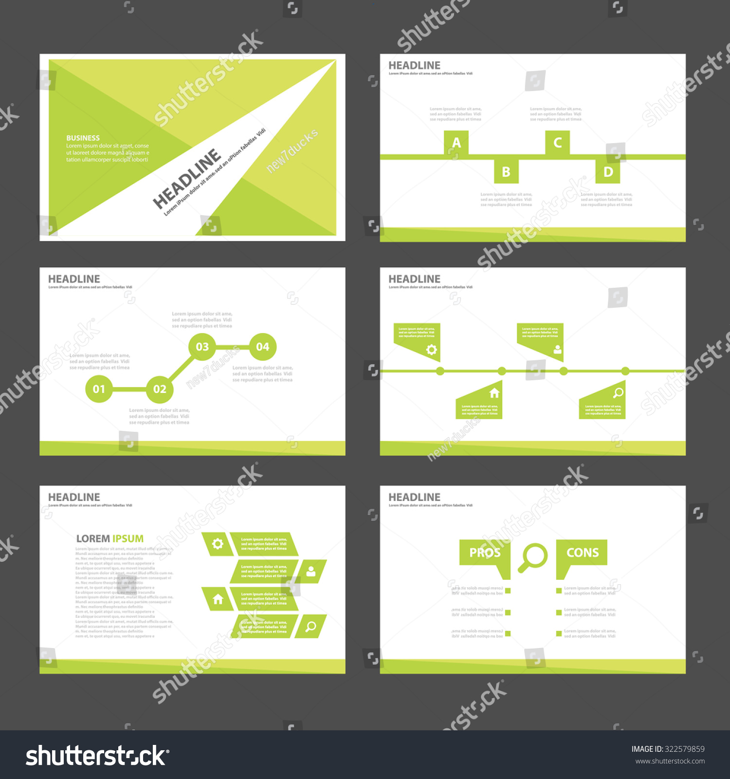 Green Multipurpose Infographic Elements Icon Presentation Stock Vector ...