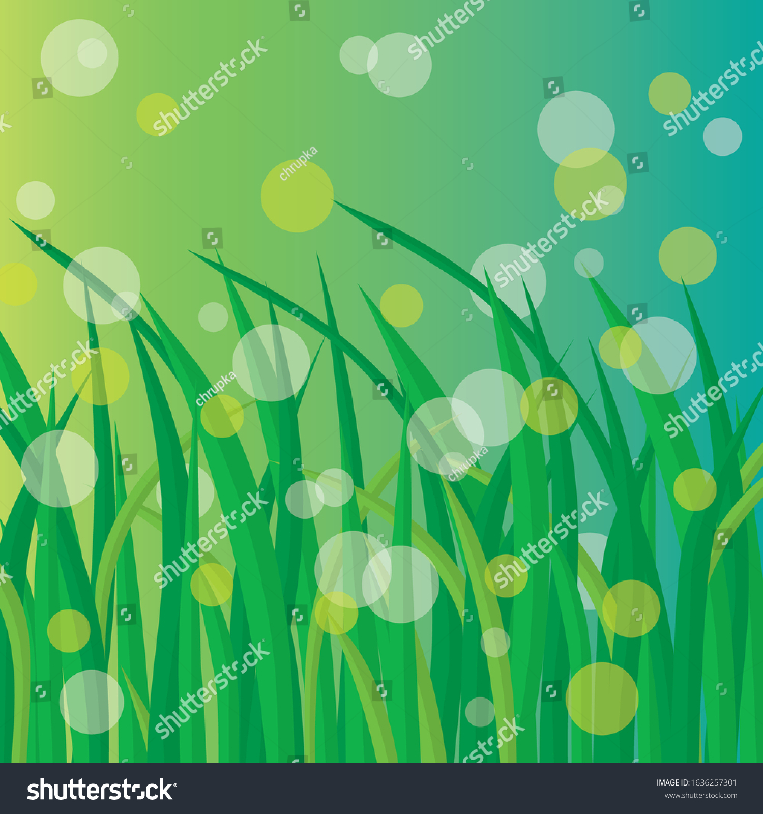 Green Nature Background Vector Illustration Stock Vector (Royalty Free ...