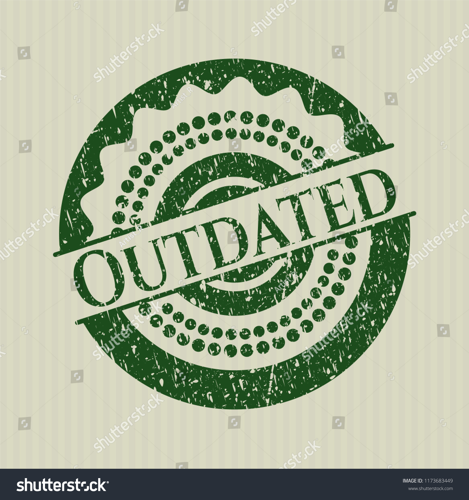 Green Outdated Distressed Rubber Texture Stock Vector (Royalty Free ...