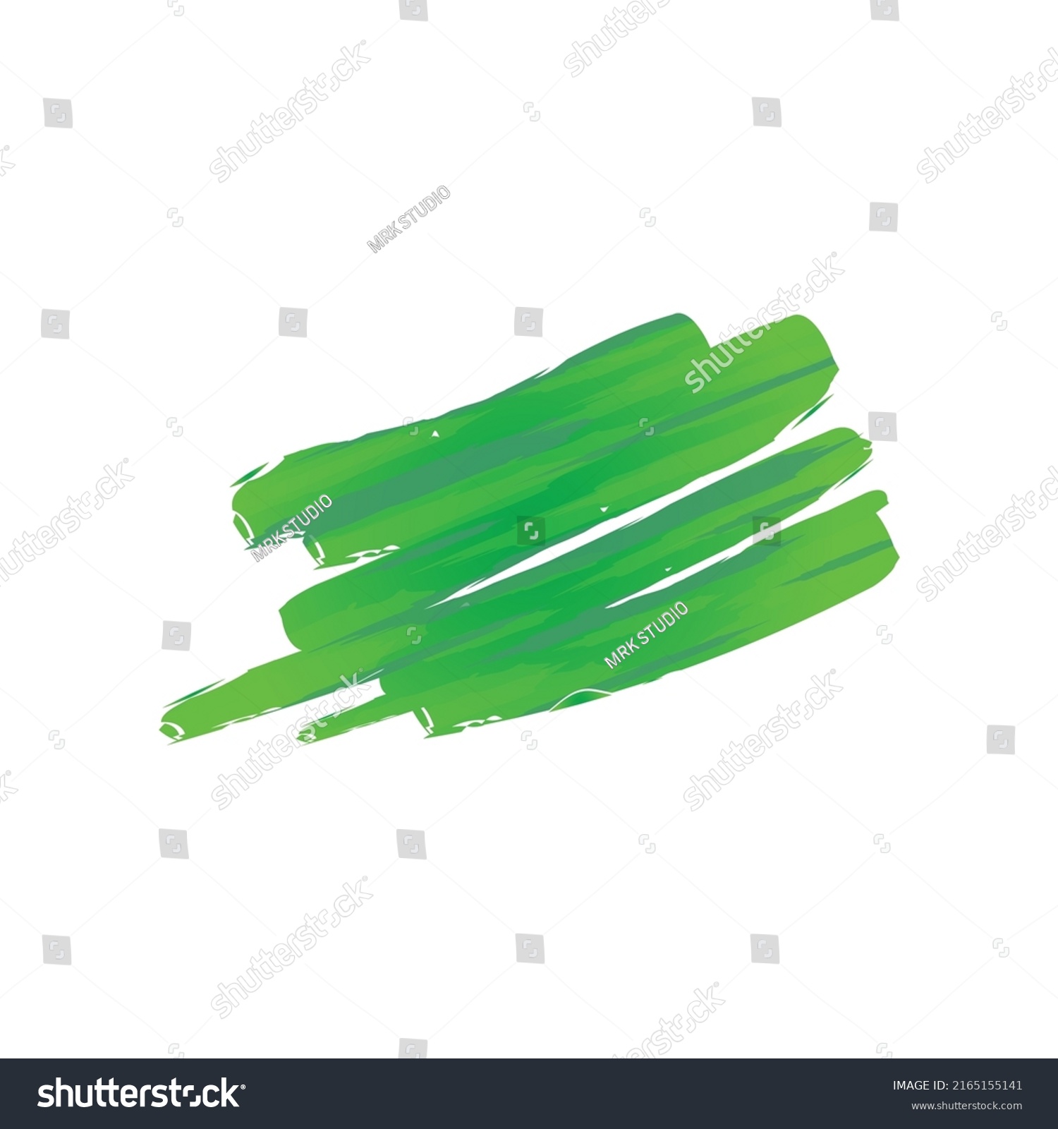 Green Paint Brush Stroke Texture Vector Stock Vector (Royalty Free ...