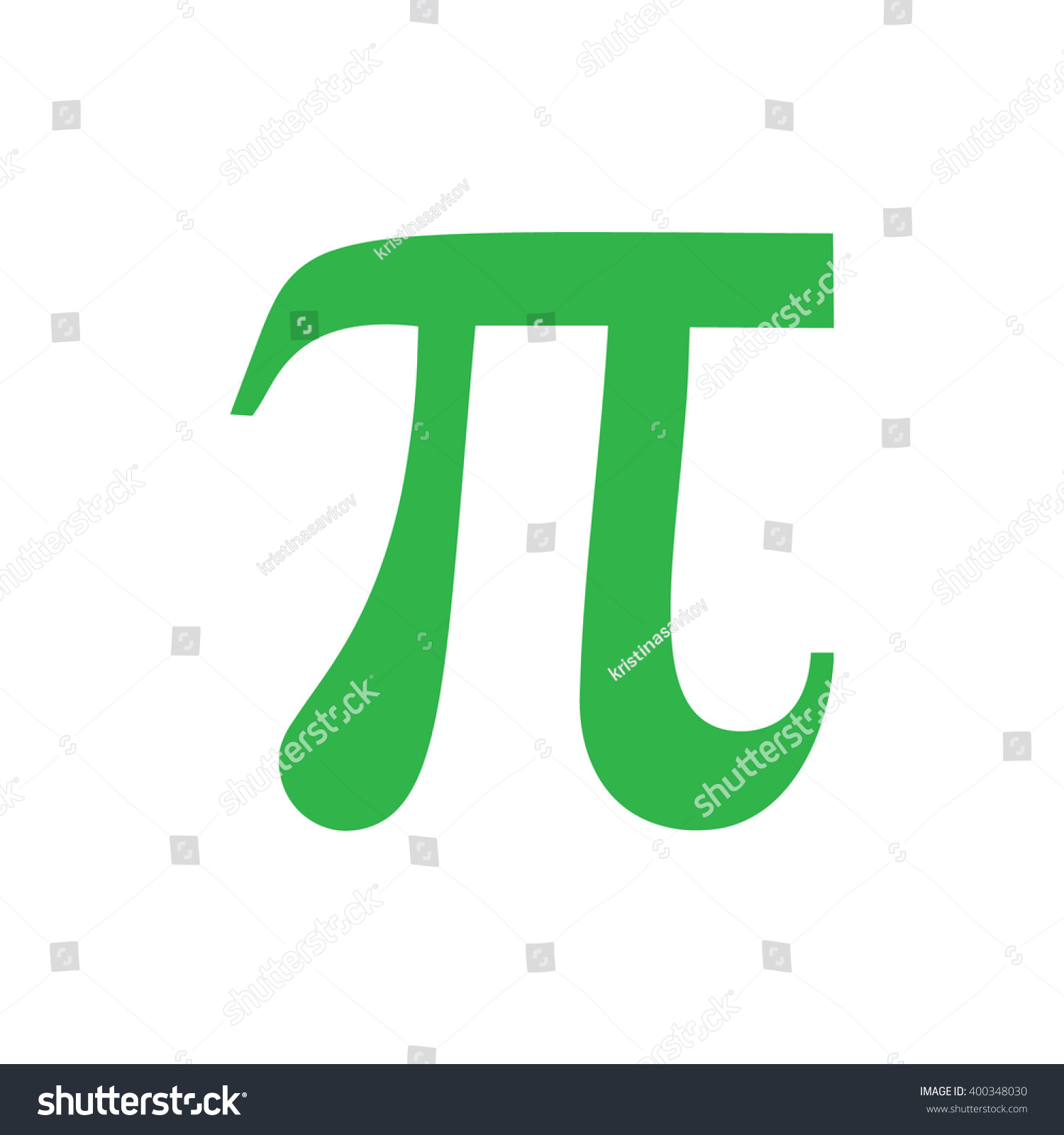 Green Pi Sign Vector Icon Stock Vector (Royalty Free) 400348030 ...