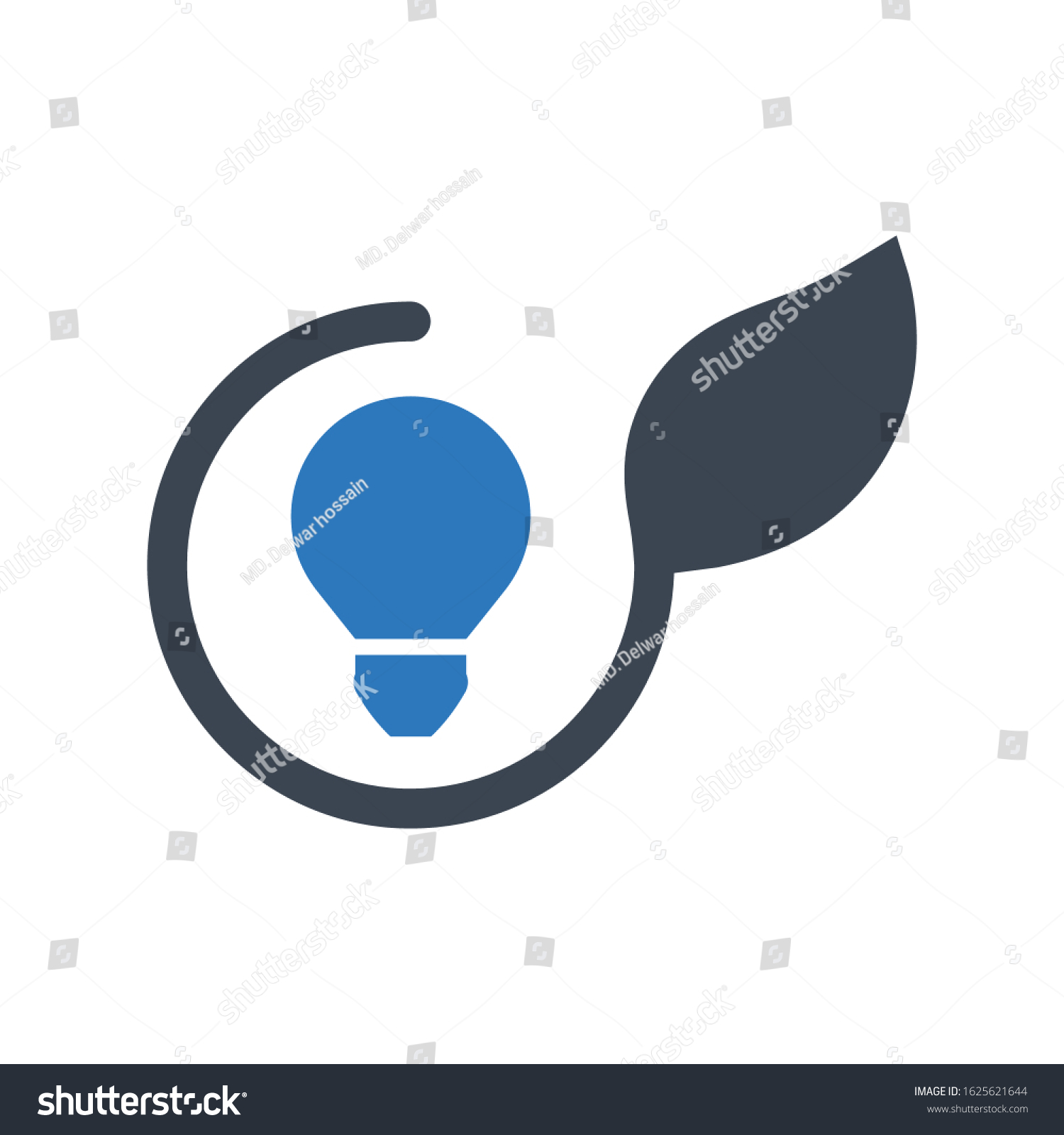 Green Power Icon Vector Graphics Stock Vector (Royalty Free) 1625621644 ...