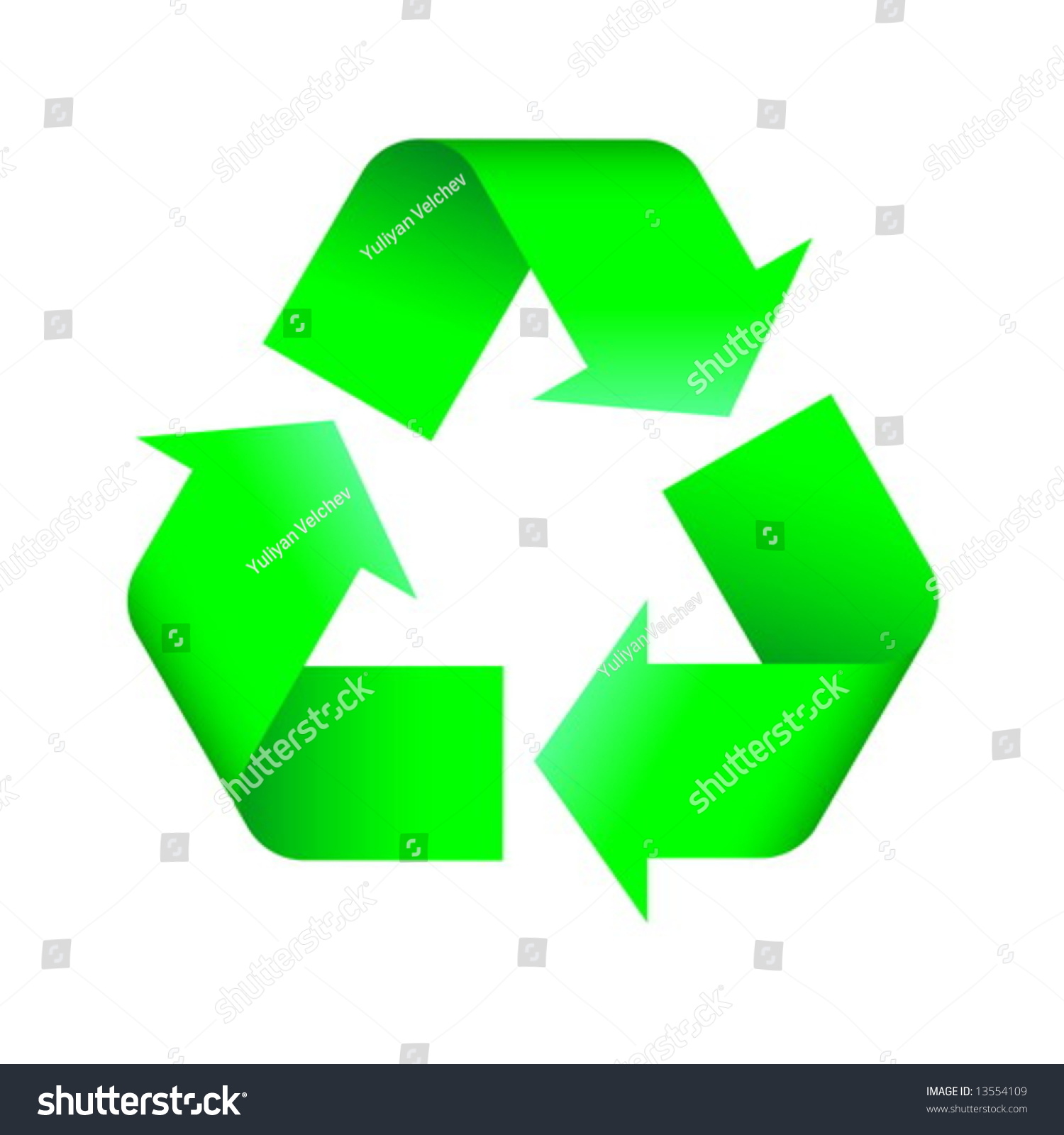 Green Recycling Logo Vector Illustration Stock Vector (Royalty Free ...