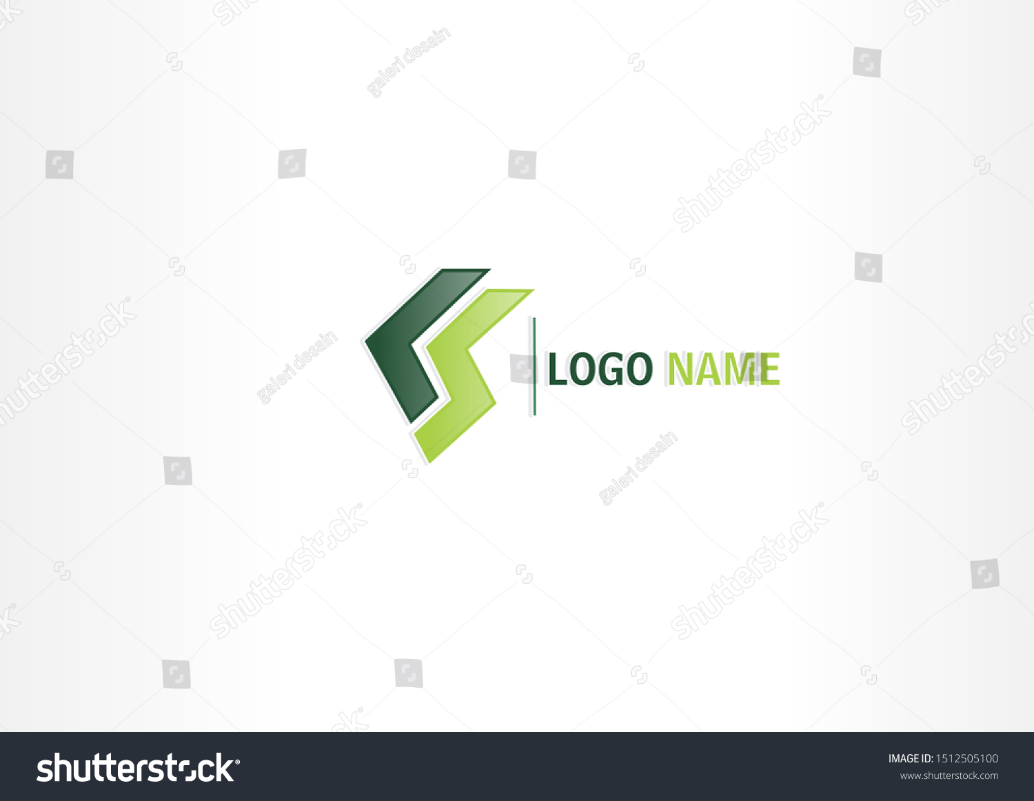 Green Ribbon Logo Design Template Vector Stock Vector (Royalty Free ...
