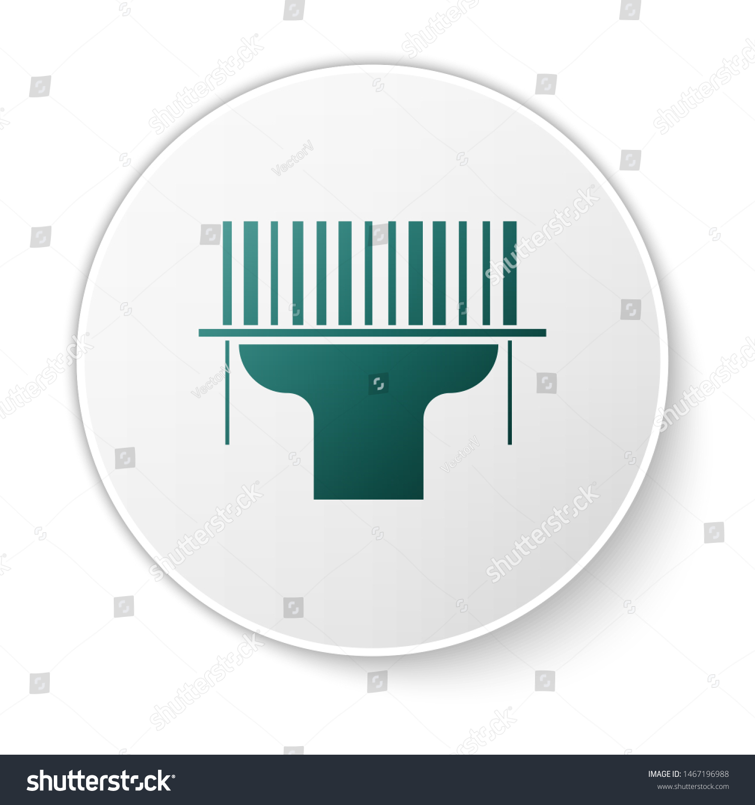 Green Scanner Scanning Bar Code Icon Stock Vector (Royalty Free ...