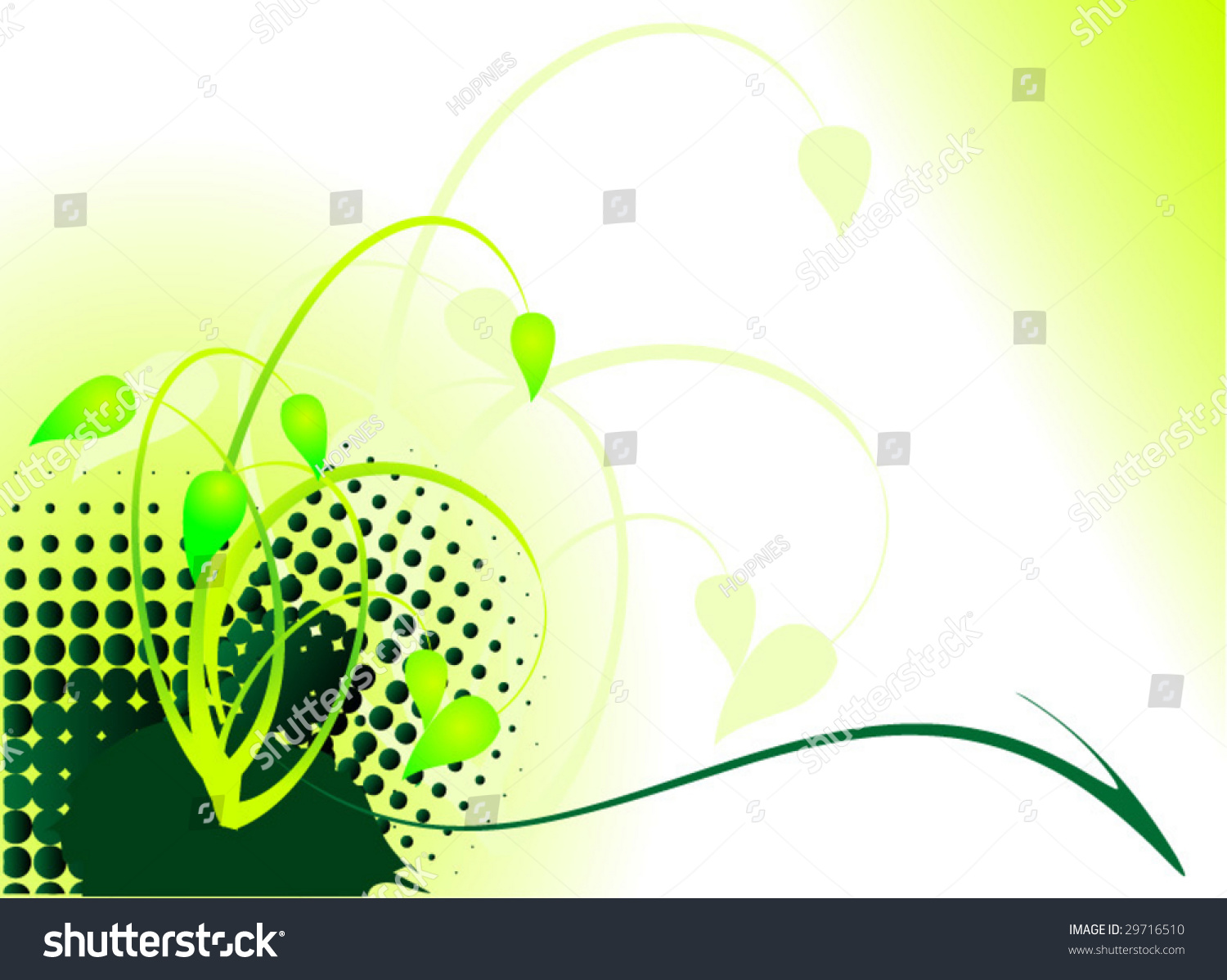 Green Scroll Silhouette Background Stock Vector (Royalty Free) 29716510 ...