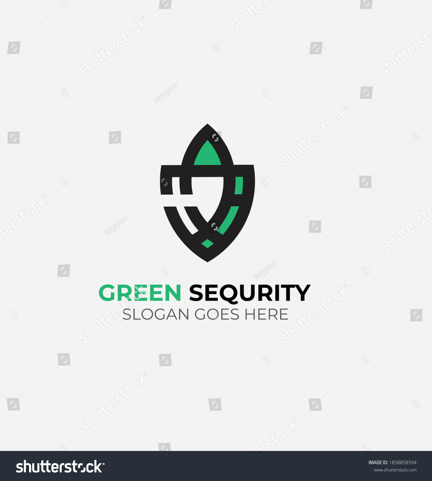 Green Security Logo Design Template Stock Vector (Royalty Free ...