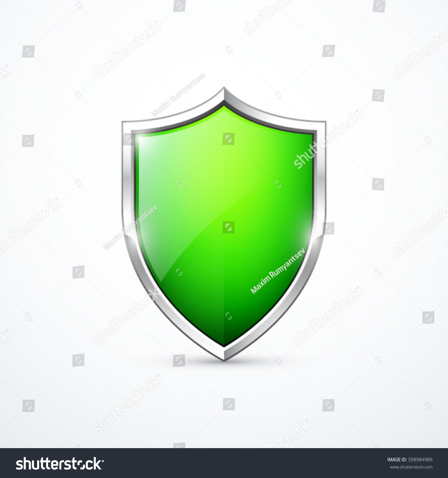Green Shield Stock Vector (Royalty Free) 398984989 | Shutterstock