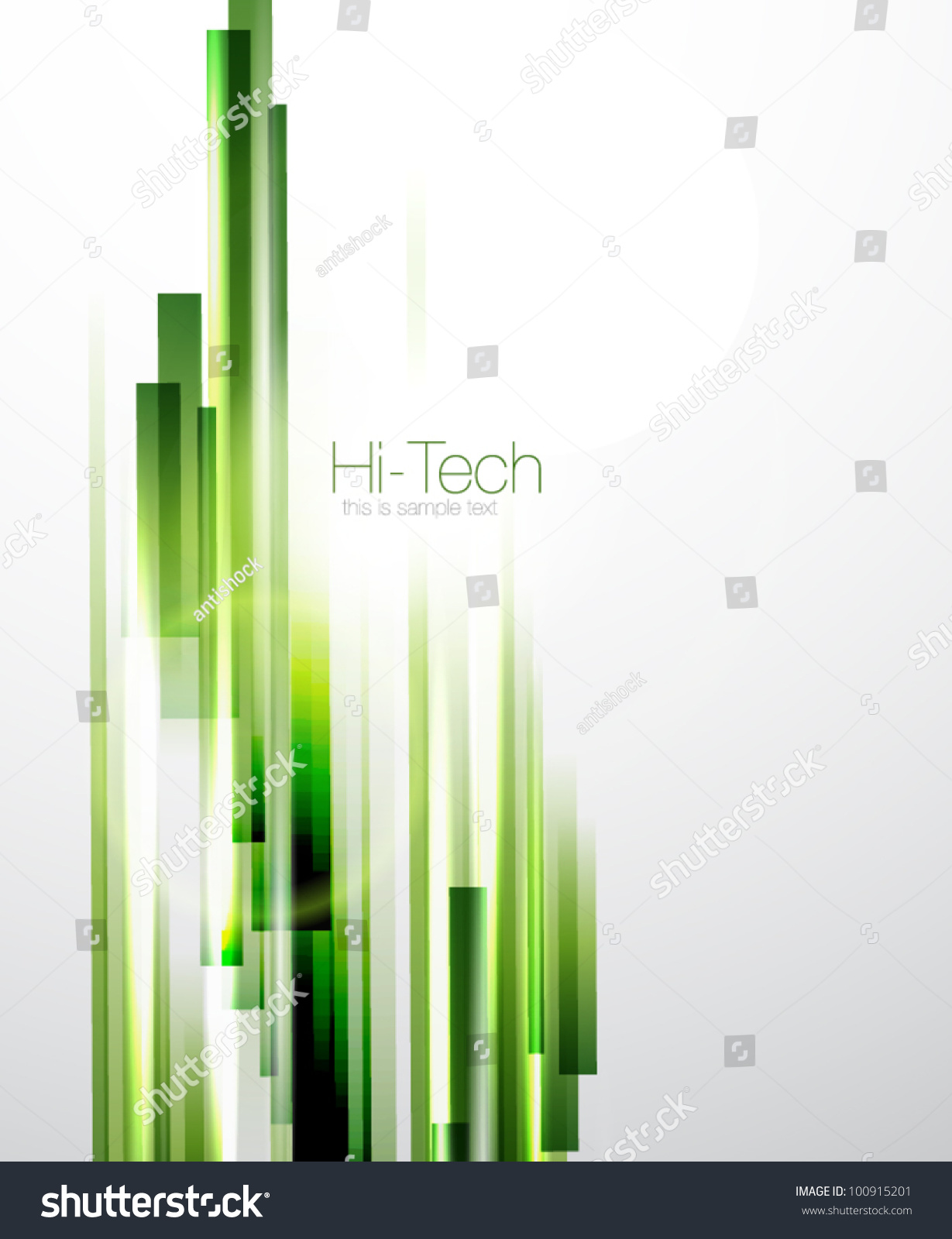 Green Straight Lines Abstract Background Stock Vector (Royalty Free ...