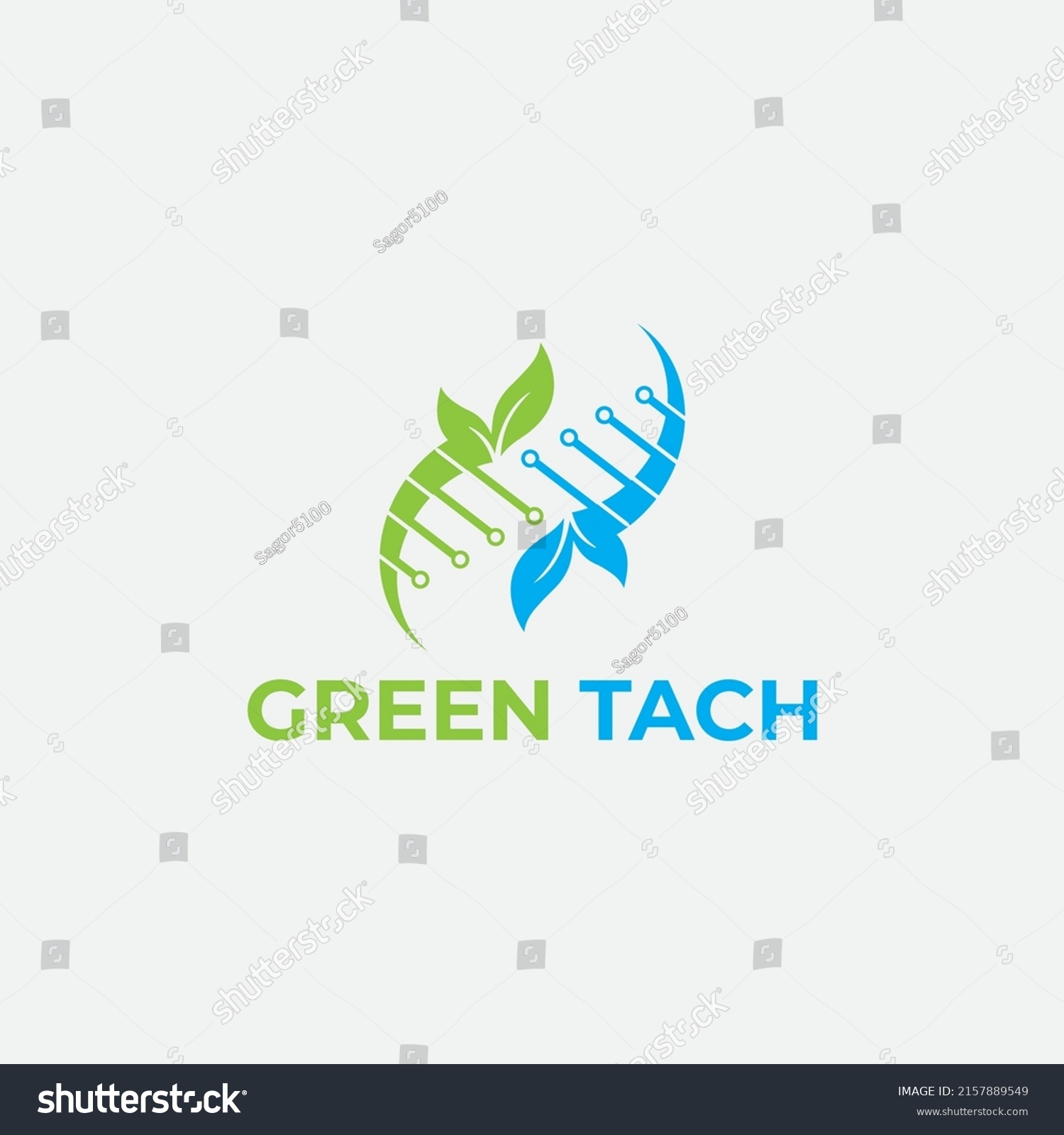 Green Tach Logo Vector Design Stock Vector (Royalty Free) 2157889549 ...