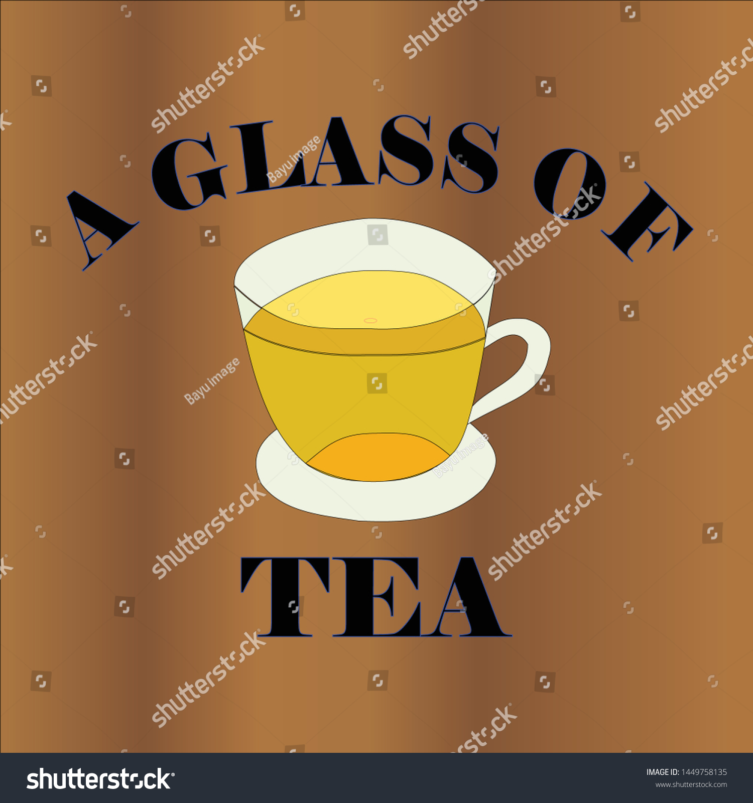 Green Tea Design Drawings Vector Stock Vector (Royalty Free) 1449758135