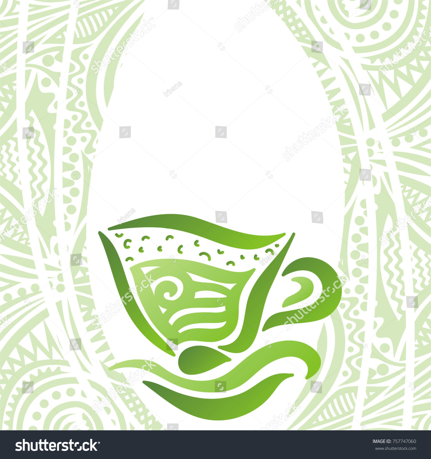 Green Tea Vector Illustration Stock Vector (Royalty Free) 757747060 ...