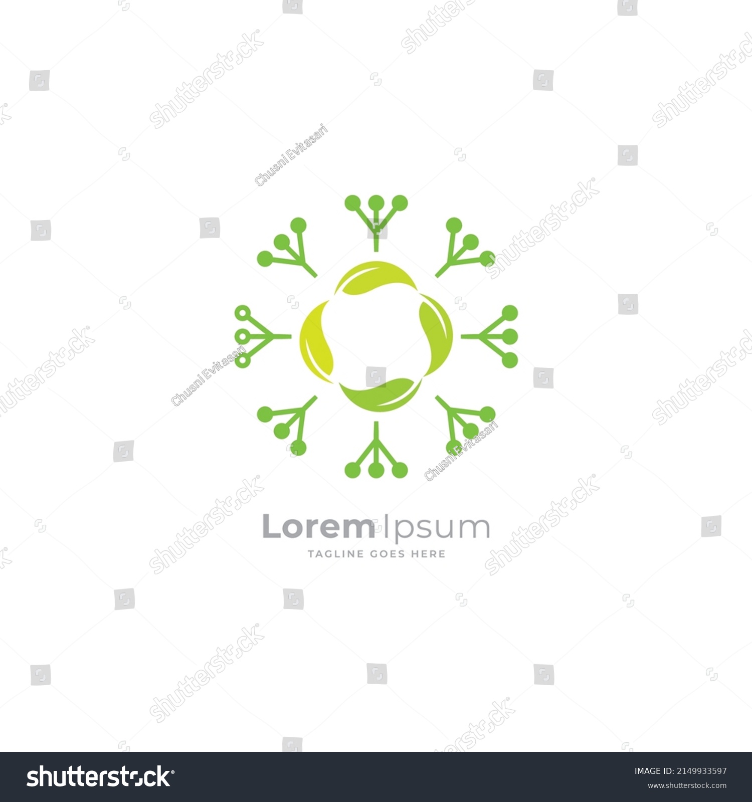 Green Technology Logo Designs Concept Vector Stock Vector (Royalty Free ...