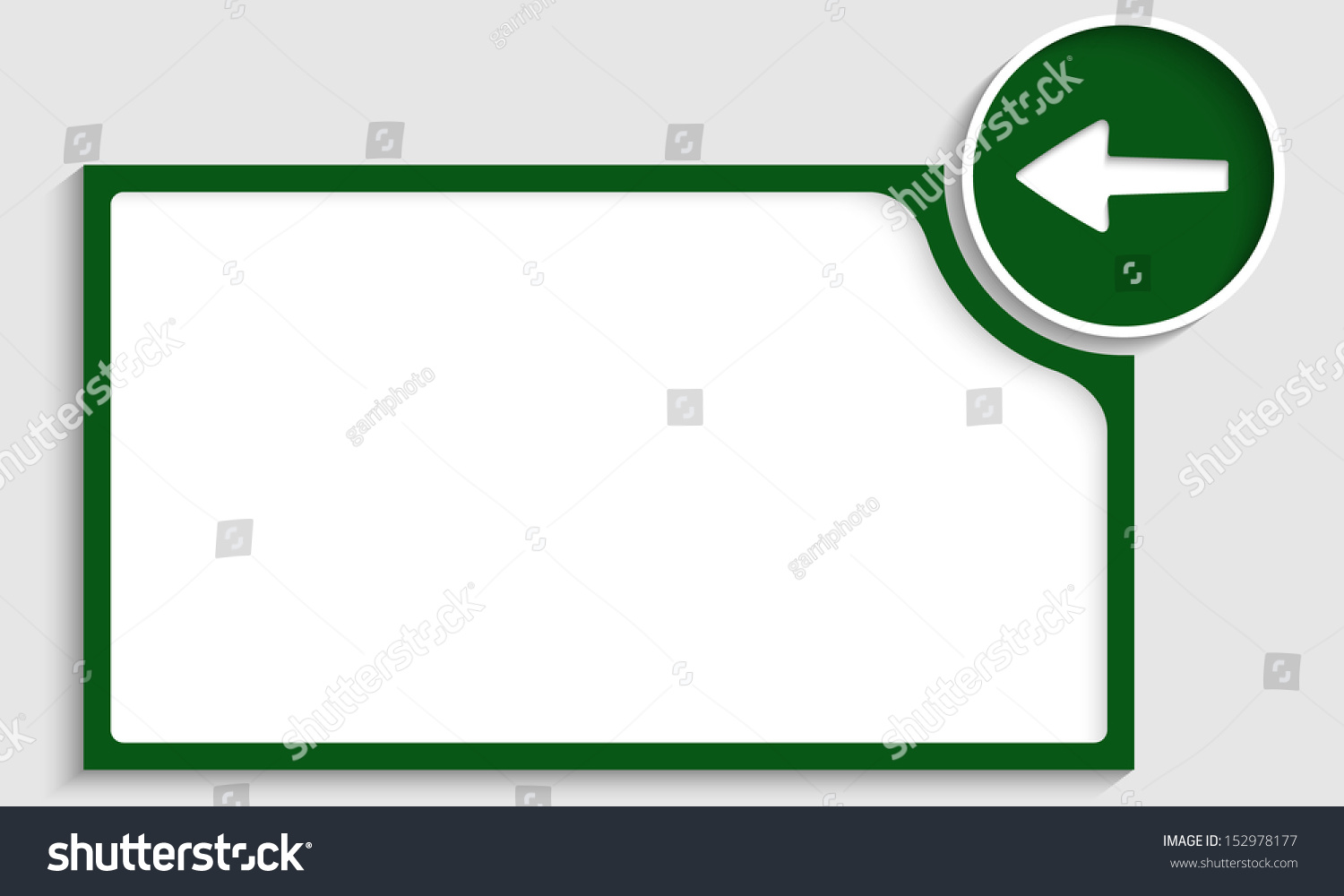 Green Text Box Arrow Stock Vector (Royalty Free) 152978177 | Shutterstock