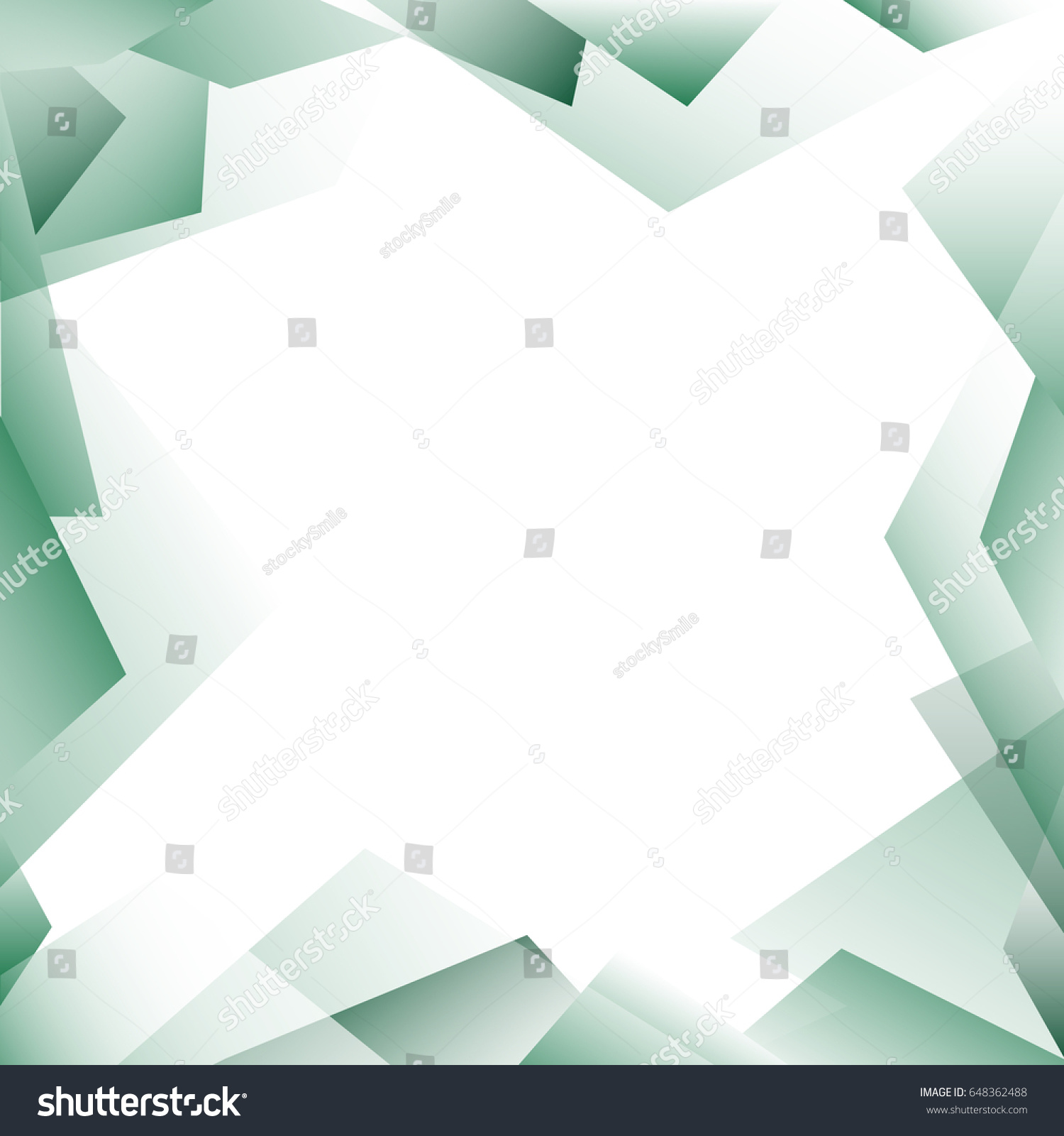 Green Triangle White Background Stock Vector (Royalty Free) 648362488 ...