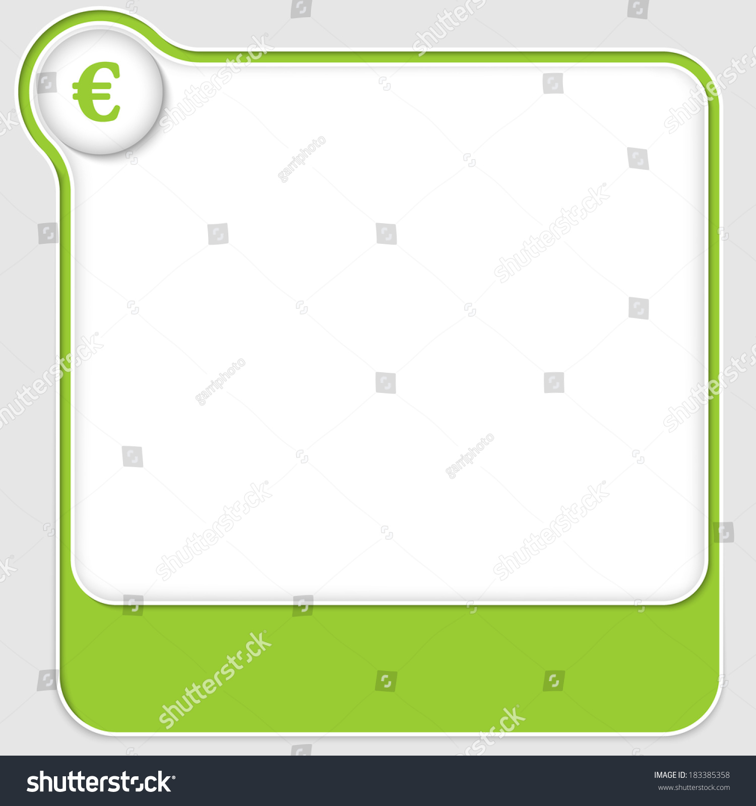 Green Vector Text Boxes Euro Sign: เวกเตอร์สต็อก (ปลอดค่าลิขสิทธิ์ ...