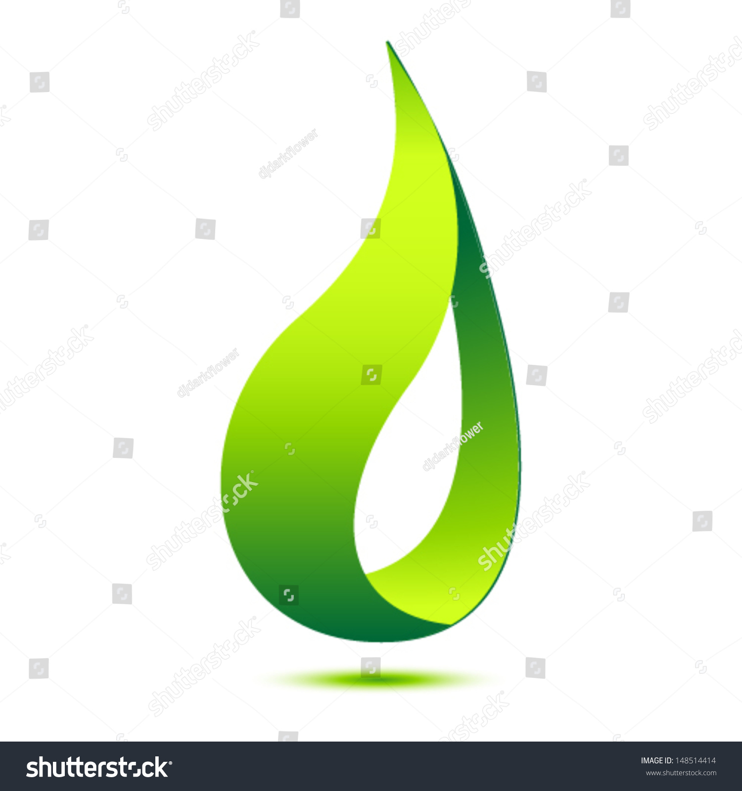 Green Water Drop Stock Vector (Royalty Free) 148514414 | Shutterstock