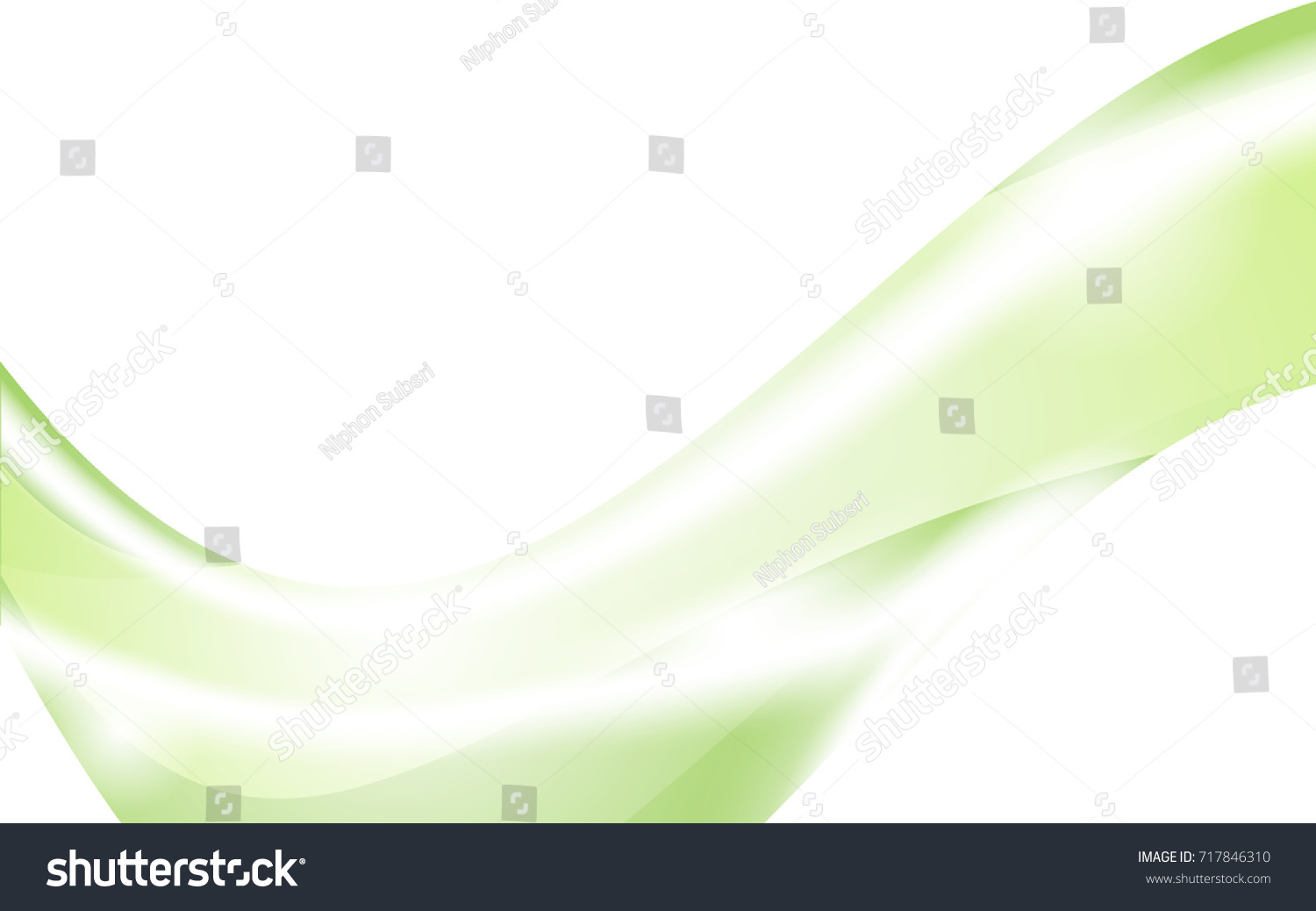 Green Wave Vector Design White Background Stock Vector (Royalty Free ...