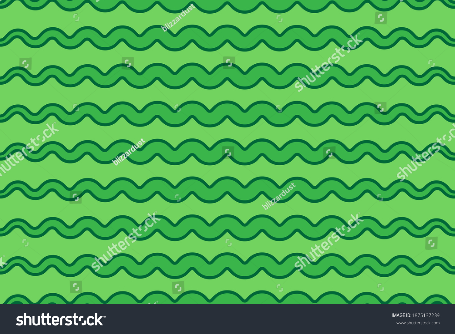 Green Wavy Abstract Lines Seamless Pattern Stock Vector (Royalty Free ...