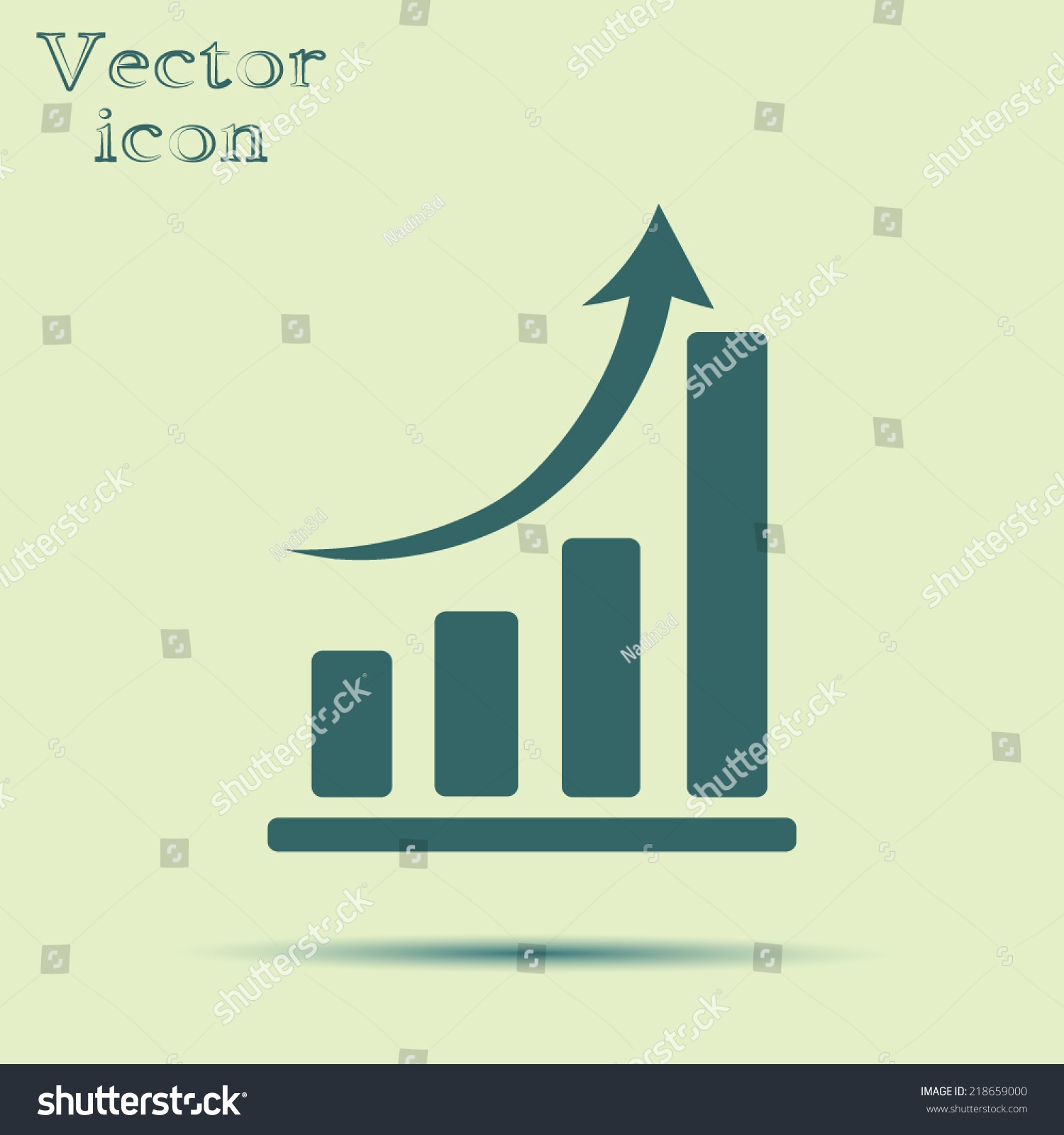 Green Web Icon Shadow Vector Illustration: vector de stock (libre de ...