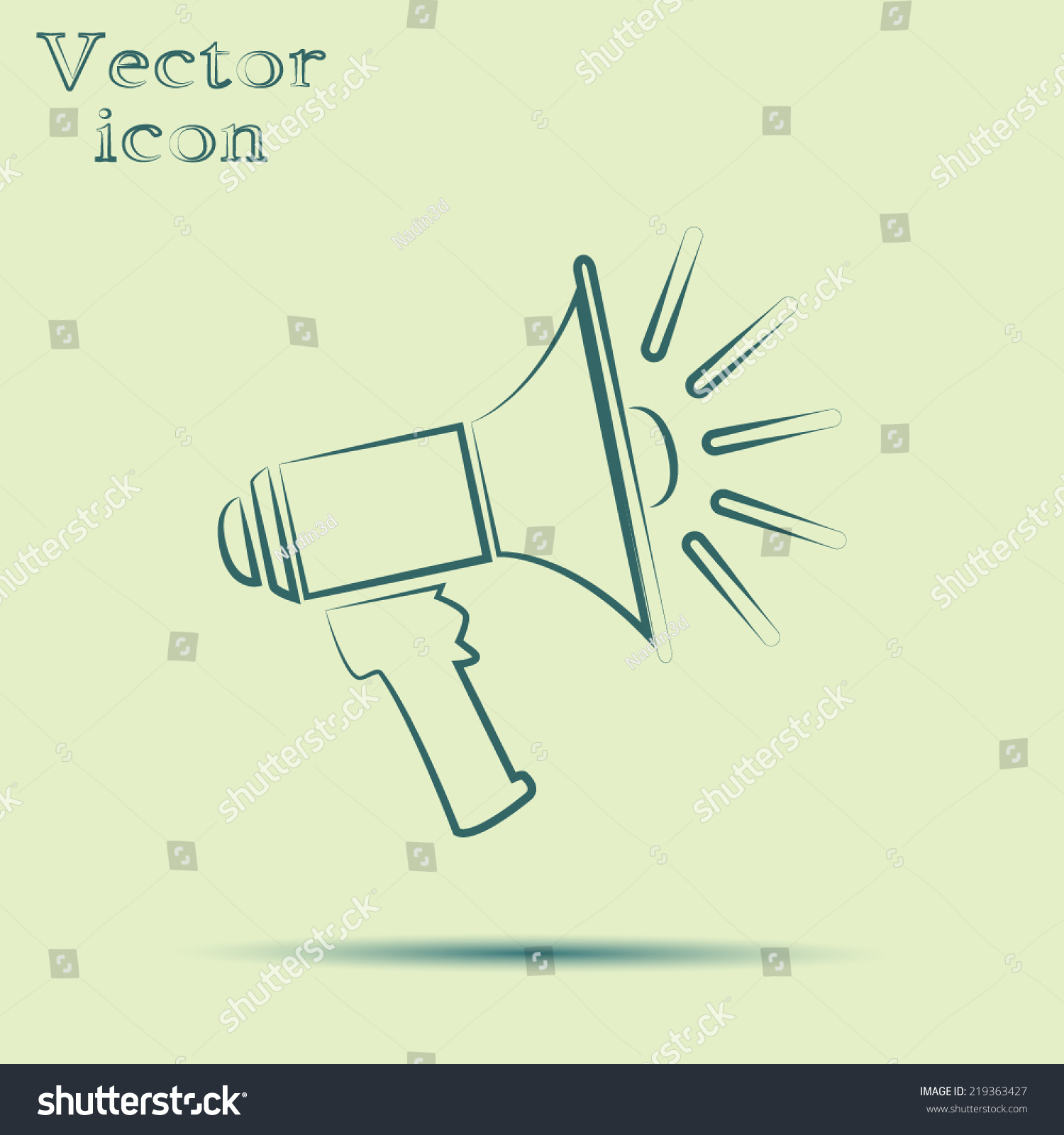 Green Web Icon Shadow Vector Illustration Stock Vector (Royalty Free ...