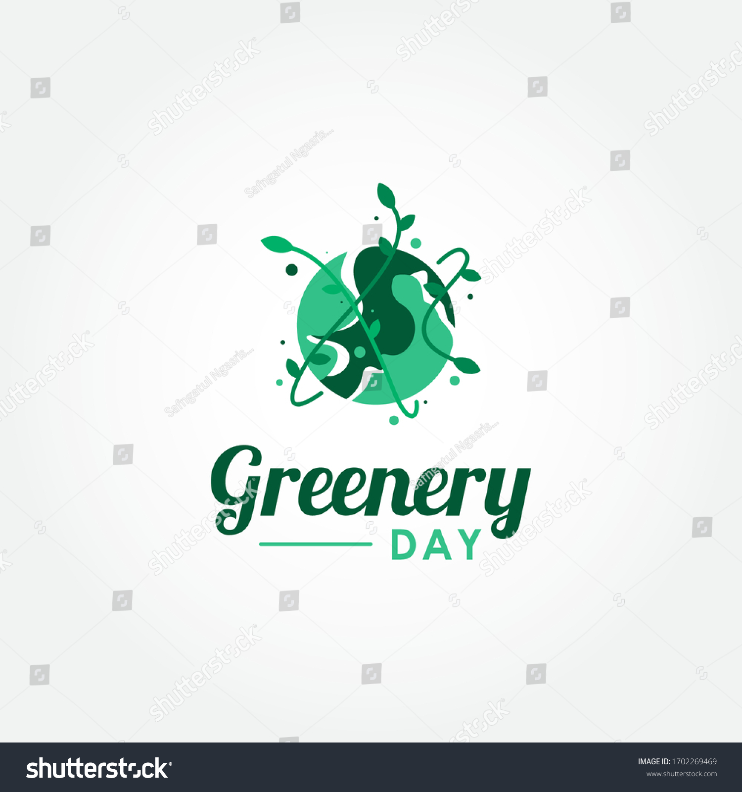 Greenery Day Vector Design Illustration Stock Vector (Royalty Free ...