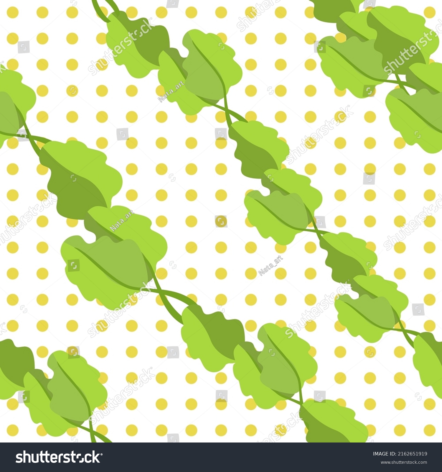 Greenery Leaf Circle Elements On Isolated Stock Vector (Royalty Free ...