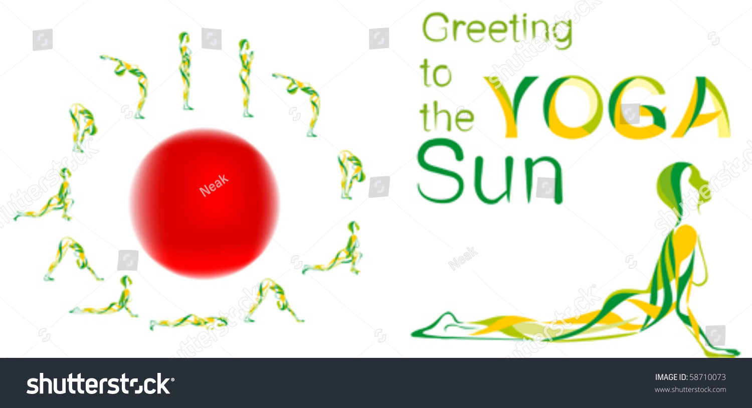 Greeting Sun Vector Stock Vector (Royalty Free) 58710073