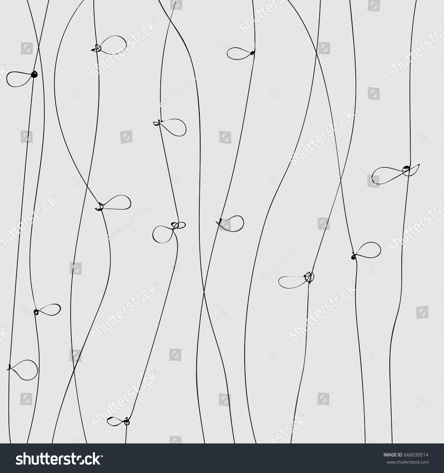 Grey Background Black Lines Nodes Stock Vector (Royalty Free) 666039514 ...