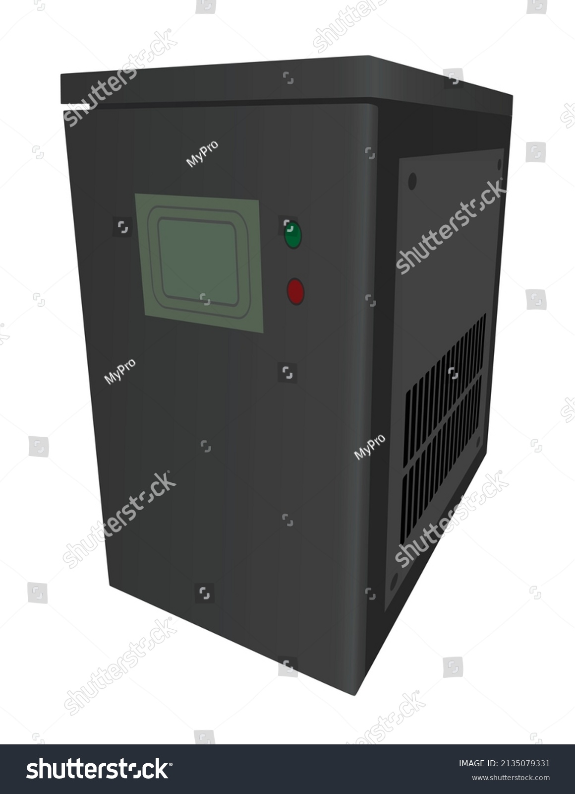 Grey Battery Storage Isolated Vector Stock Vector (Royalty Free ...