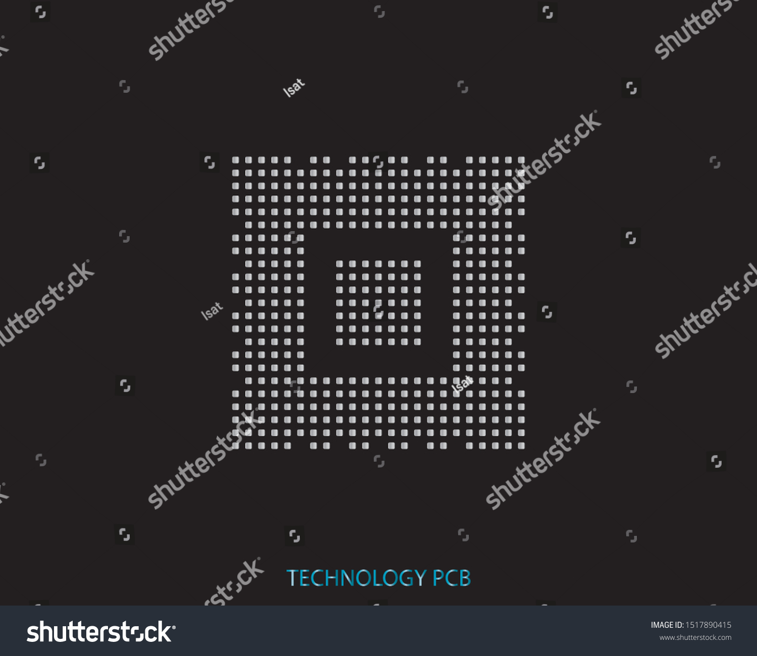 Grey Chip Ic Technology Icon Template Stock Vector (Royalty Free ...