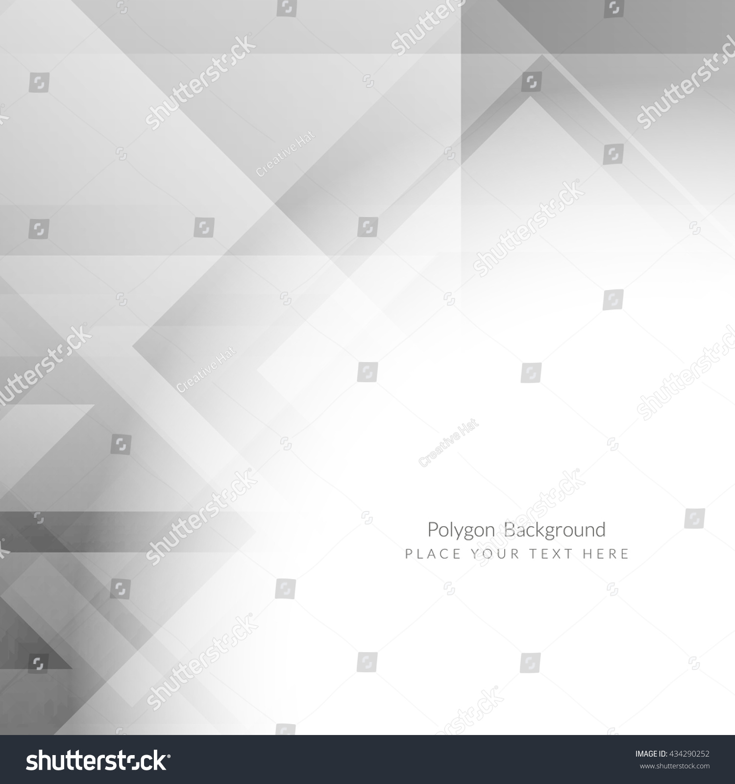 Grey Color Polygon Background Design: vector de stock (libre de ...