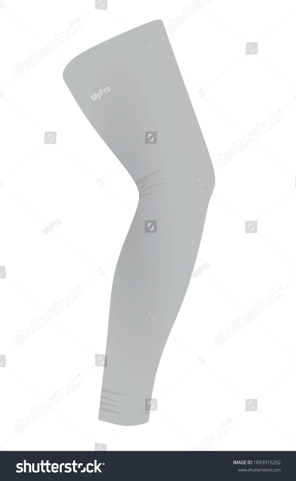 Grey Leg Support Vector Illustration Stock Vector (Royalty Free ...