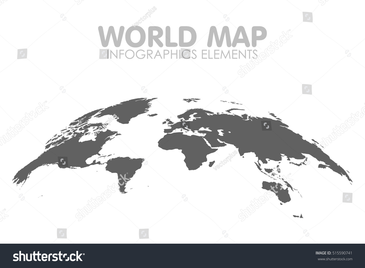Grey Political World Map Vector Isolated Stock Vector (Royalty Free ... Grey Political World Map Vector Isolated Stock Vector (Royalty Free ...