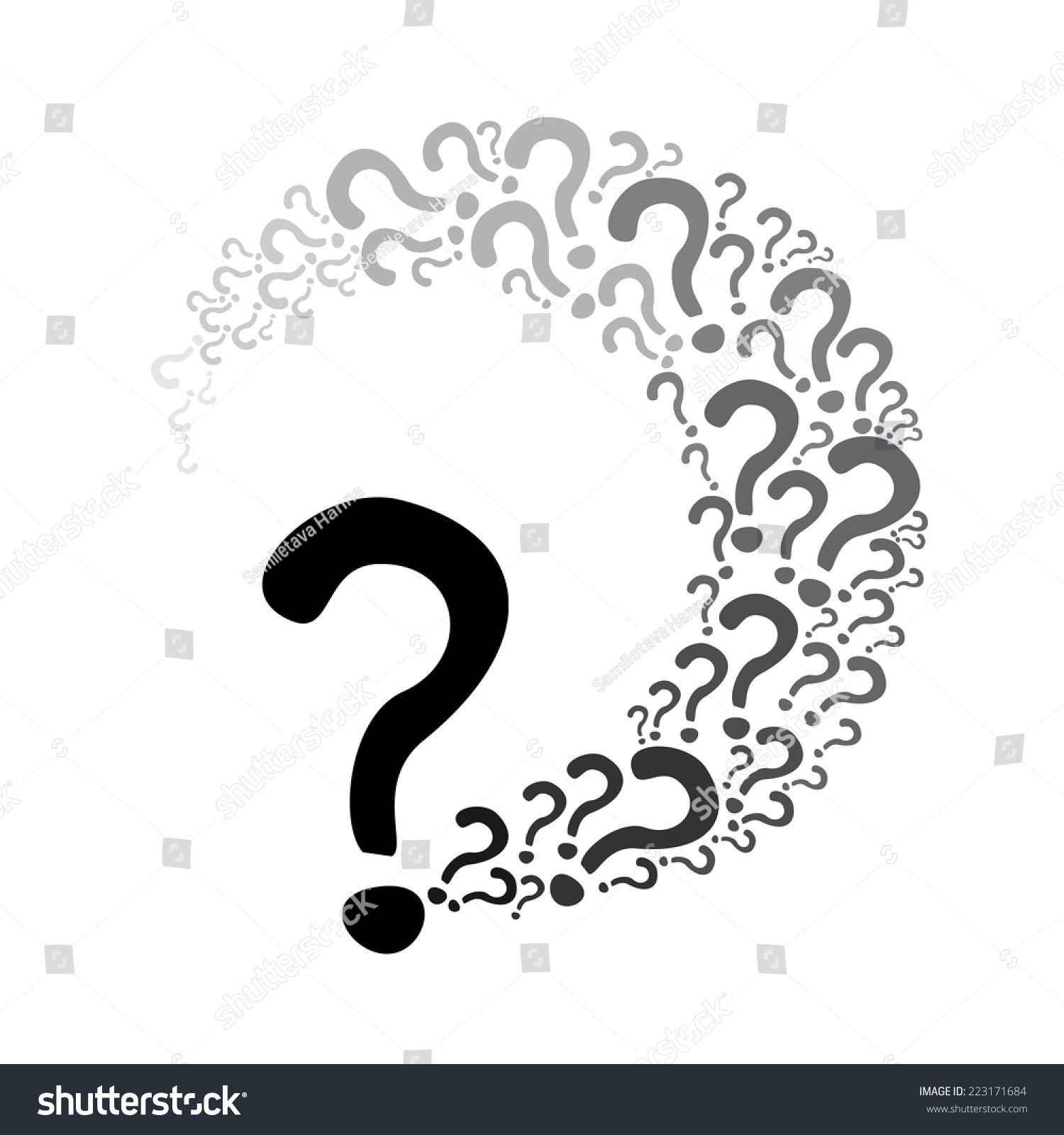 Grey Question Mark Poster Vector Illustration: vetor stock (livre de ...
