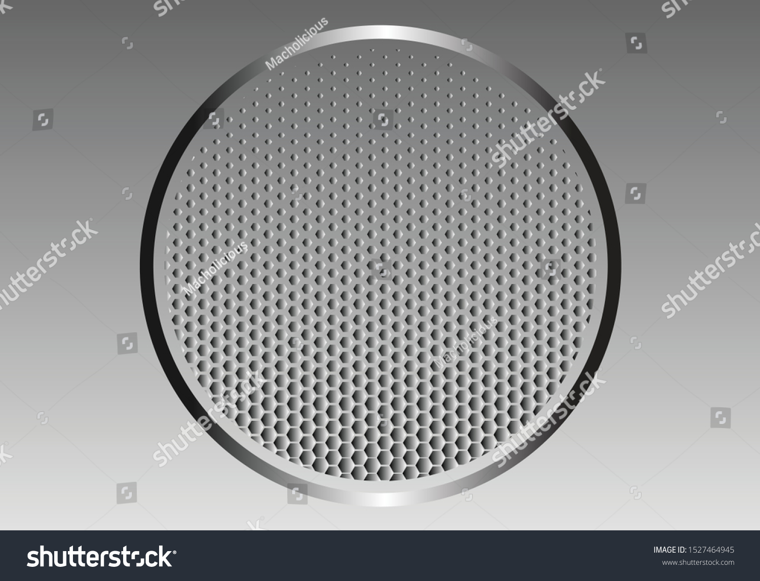 Grey Seamless Hexagon Pattern Vector Illustration Stock Vector (Royalty ...