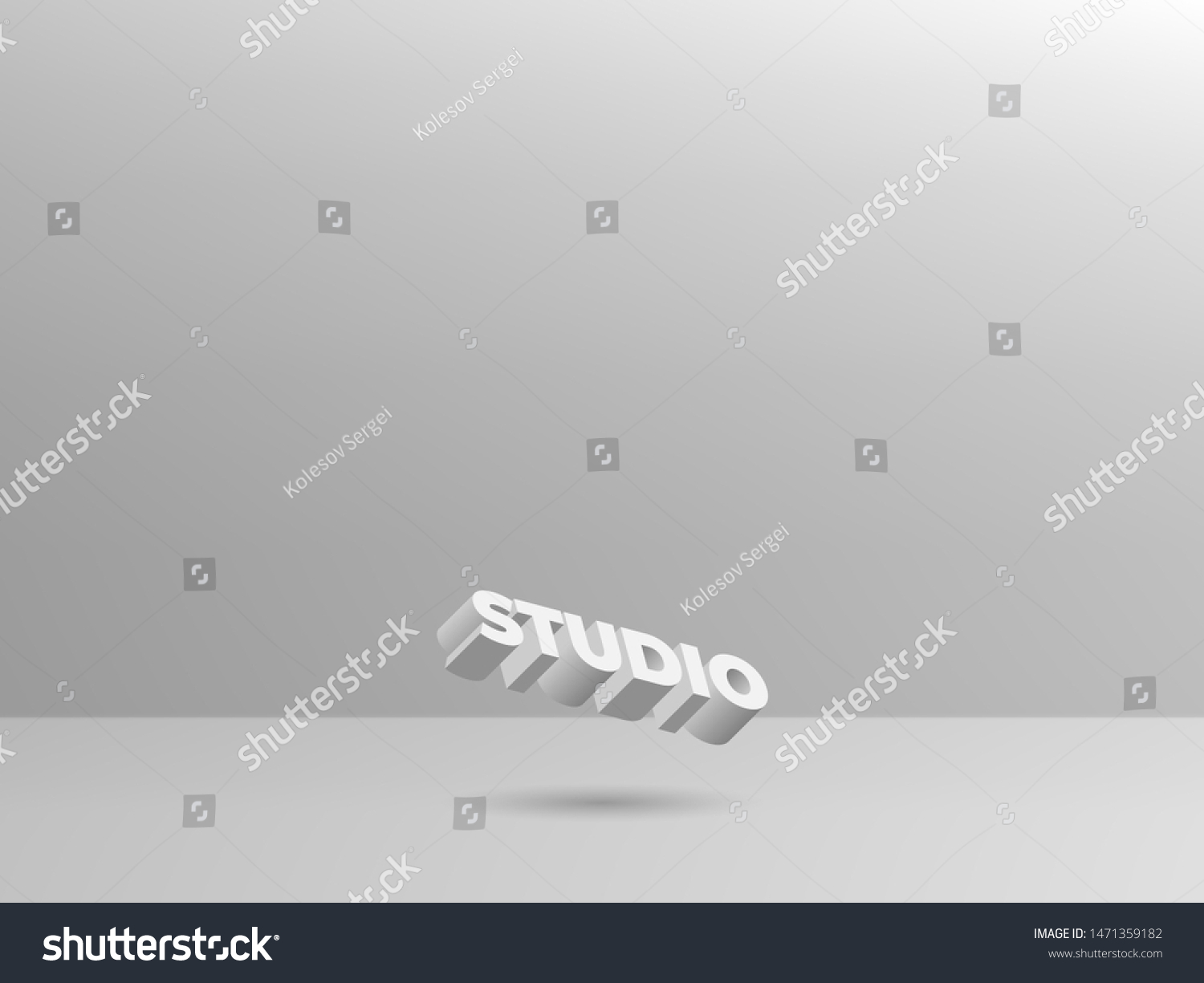 Grey Studio Background Studio Backdrop Modern Stock Vector (Royalty ...