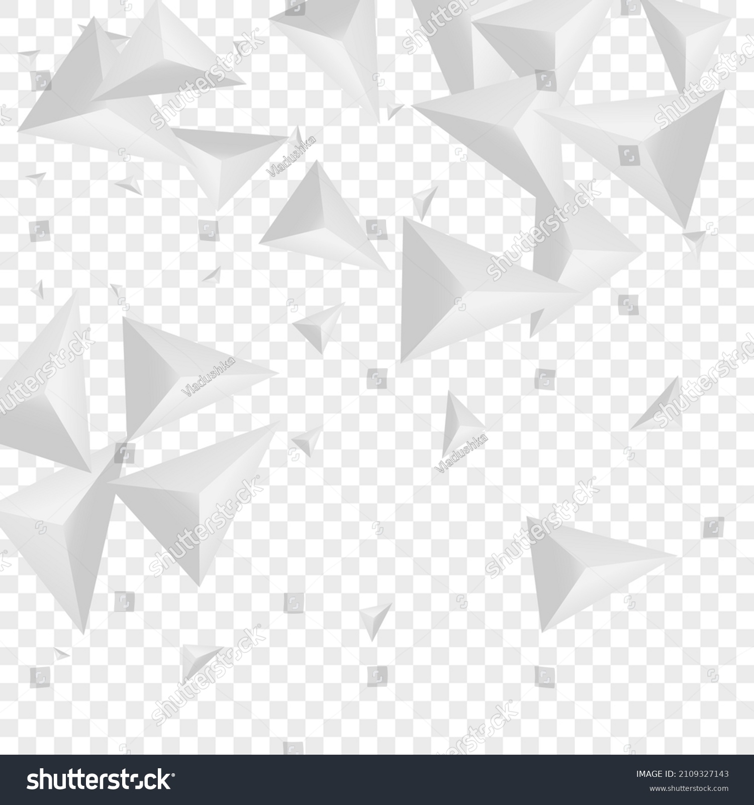 Greyscale Element Background Transparent Vector Shard Stock Vector ...