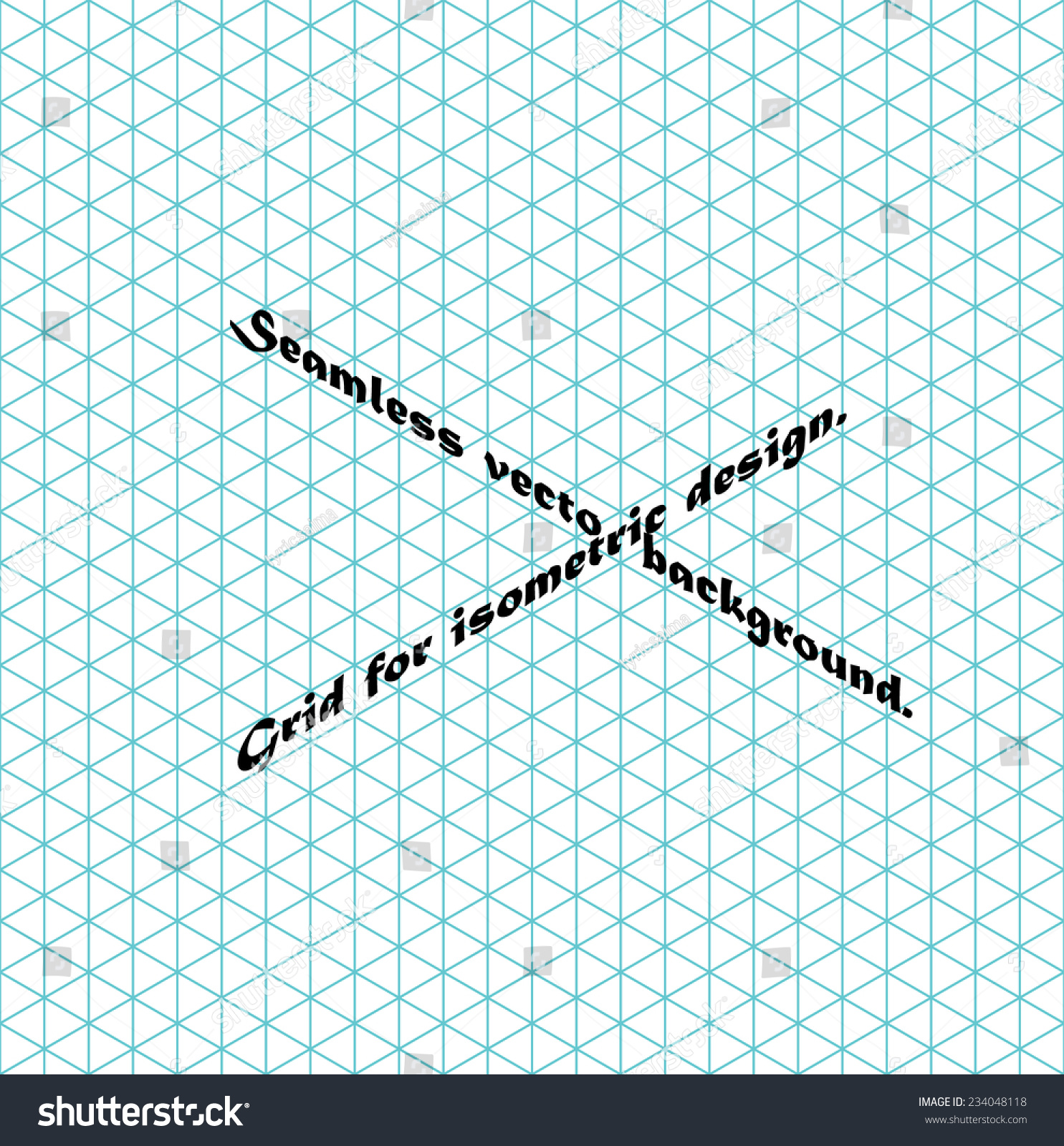 Grid Isometric Design Seamless Vector Background Stock Vector (Royalty ...