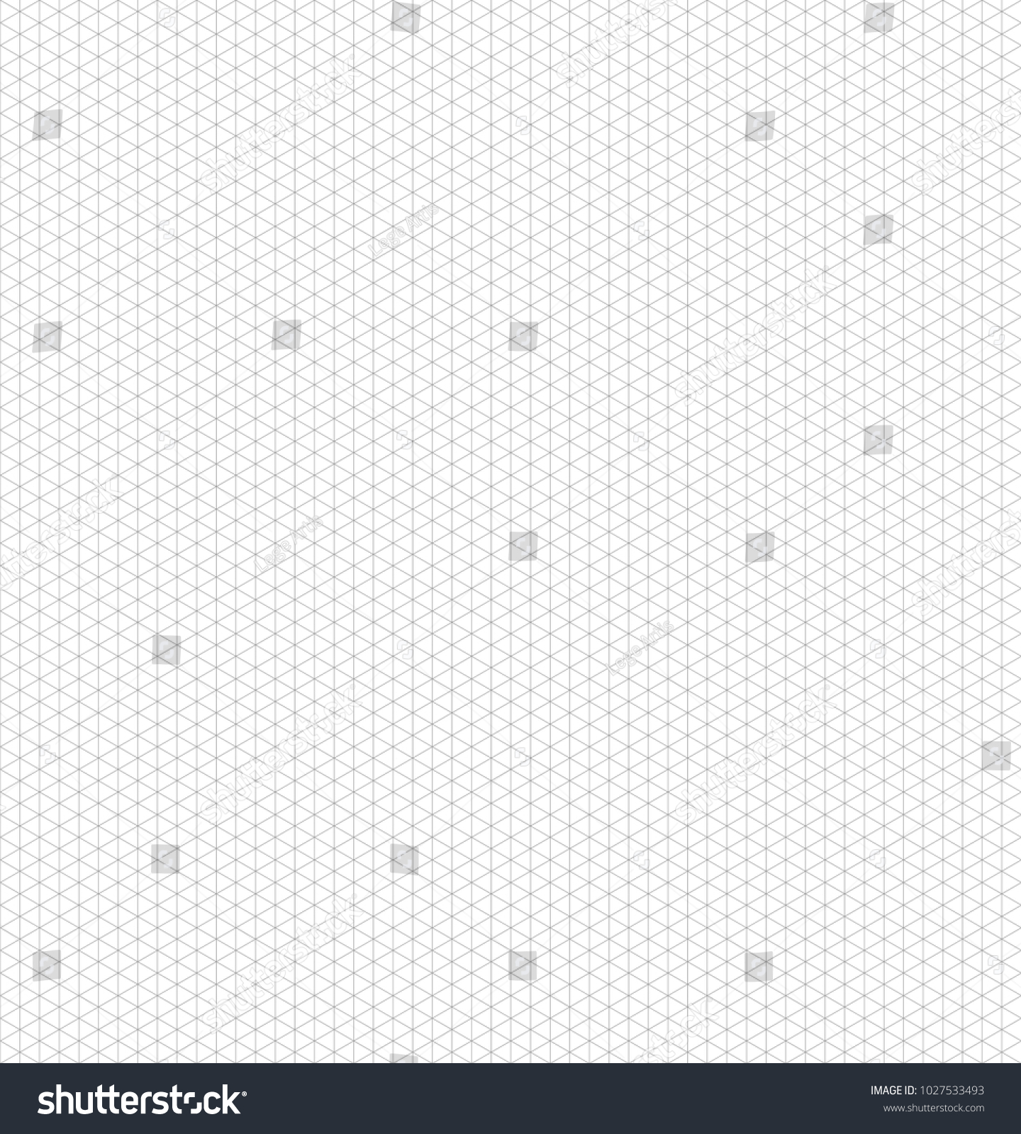 Grid Isometric Drawing: vector de stock (libre de regalías) 1027533493 ...