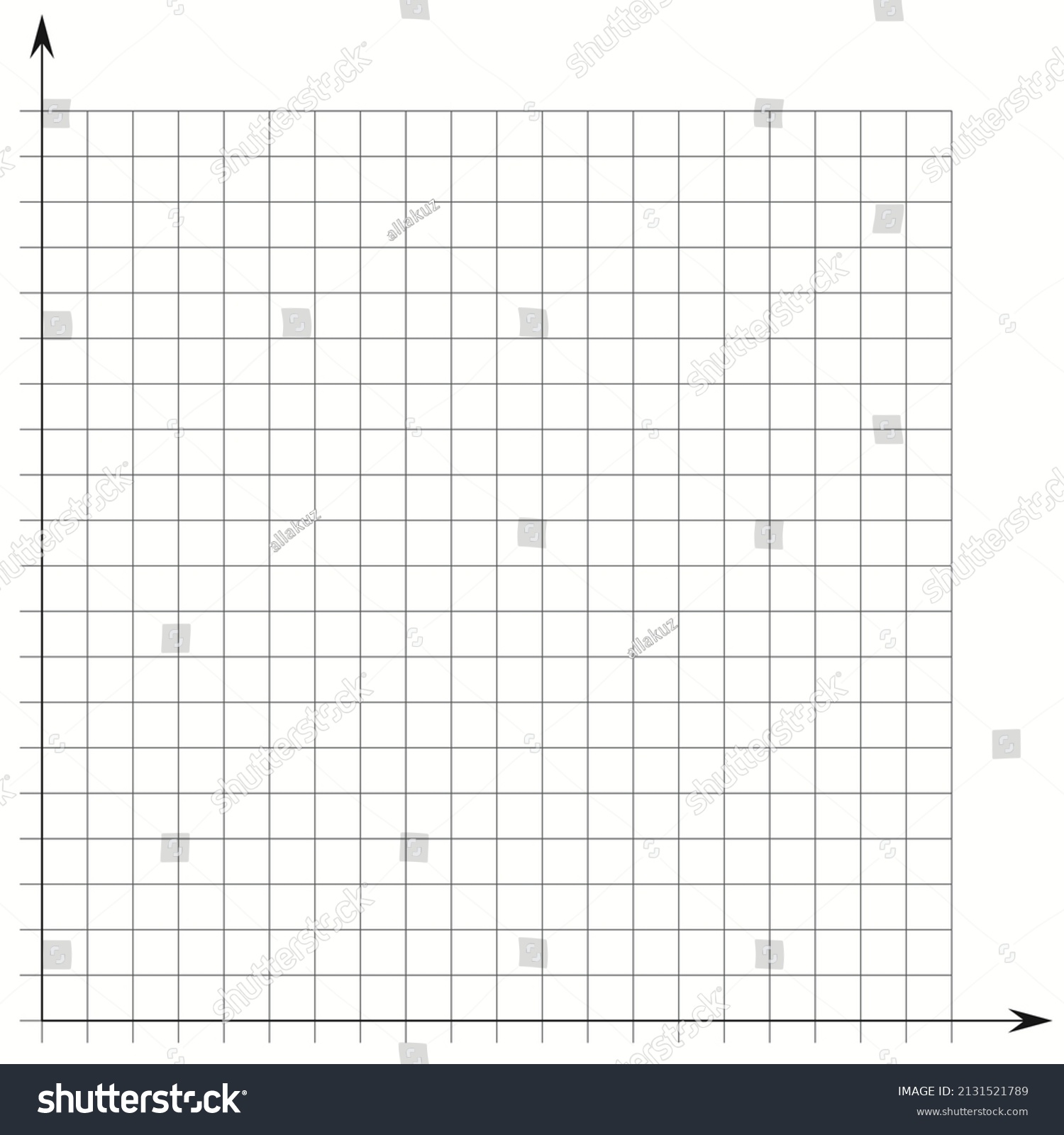 Grid Paper Mathematical Graph Cartesian Coordinate Stock Vector ...